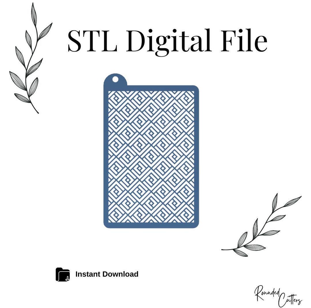 Stencils #96 for Polymer Clay, Digital STL File, Instant Download, STL ...