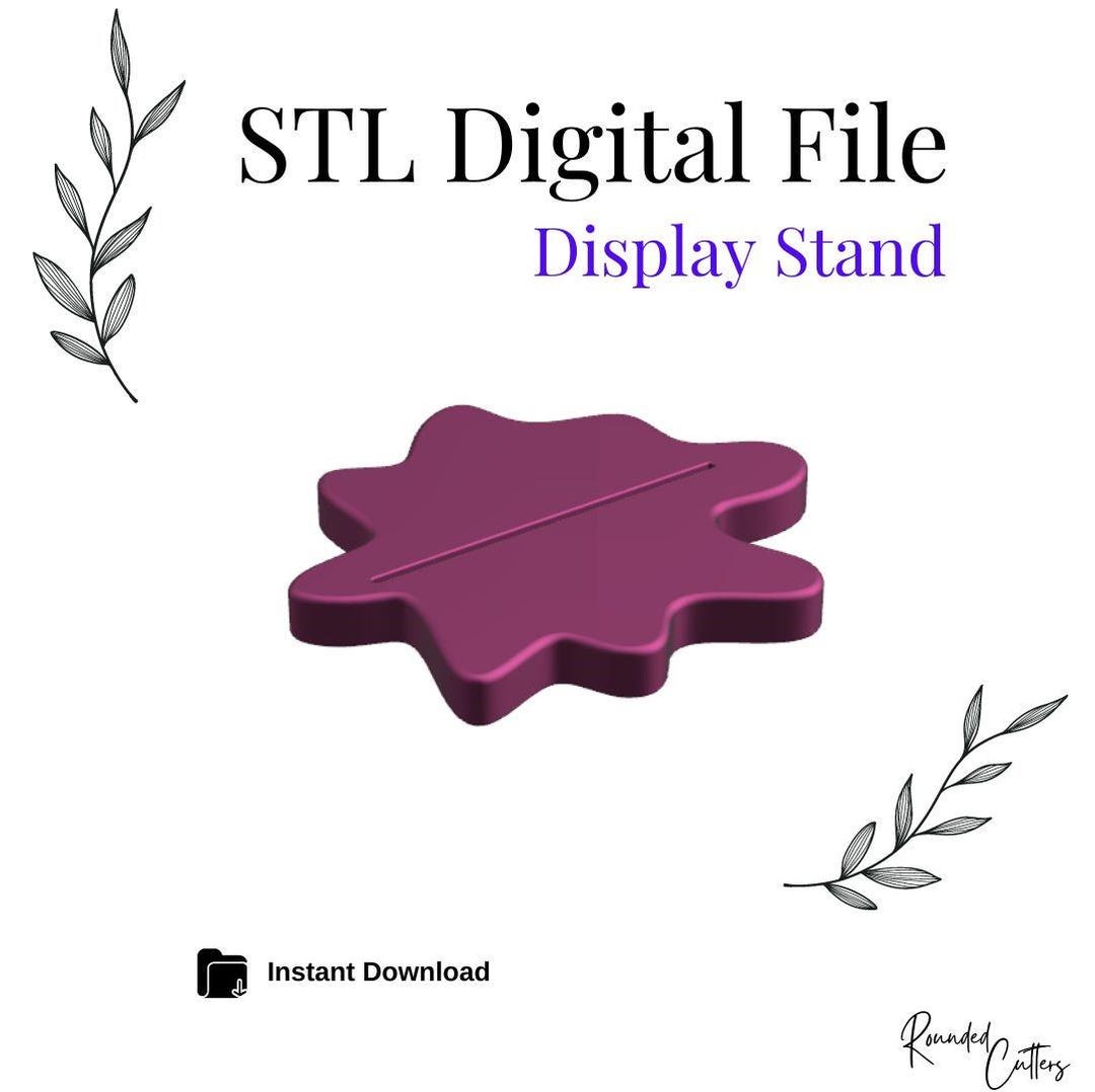 Display Stand With Slot for Card Earring #8, Digital STL File, Instant ...