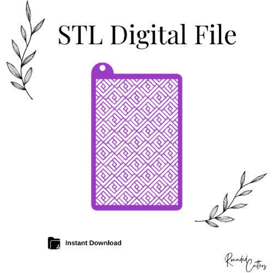 Stencils #51 for Polymer Clay, Digital STL File, Instant Download, STL ...