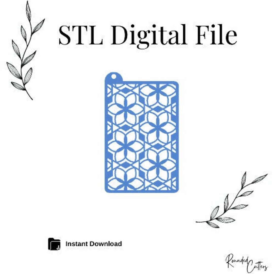 Stencils #27 for Polymer Clay, Digital STL File, Instant Download, STL ...