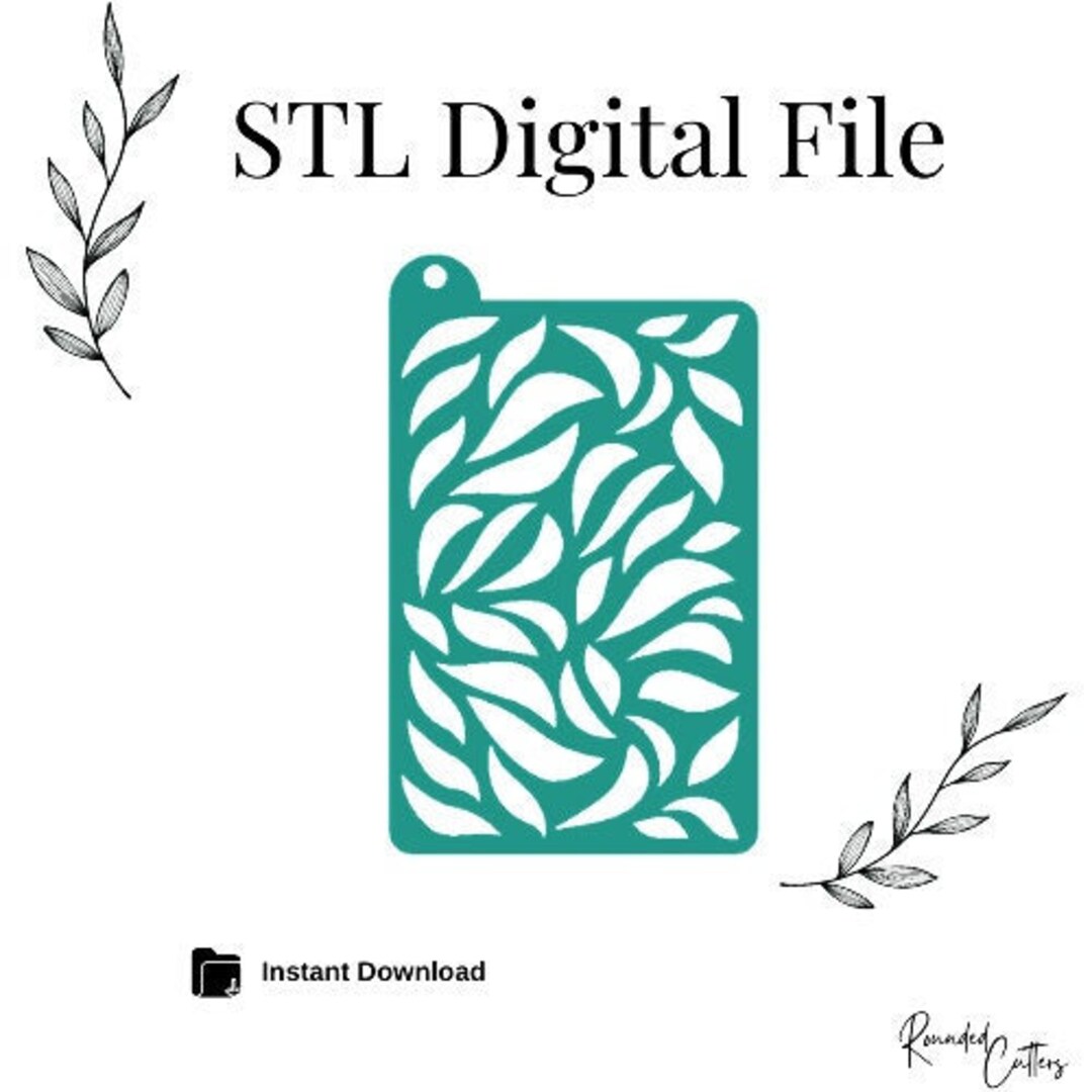 Stencils #16 for Polymer Clay, Digital STL File, Instant Download, STL ...