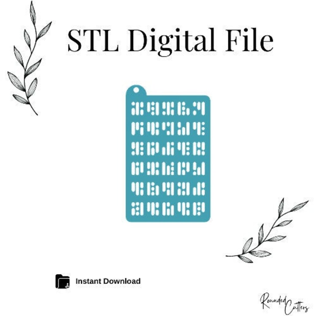 Stencils #23 for Polymer Clay, Digital STL File, Instant Download, STL ...