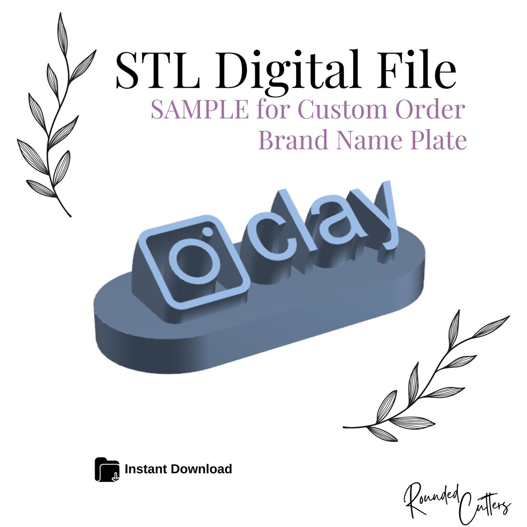 SAMPLE Name Plate for Custom Brand Name Plate - Etsy