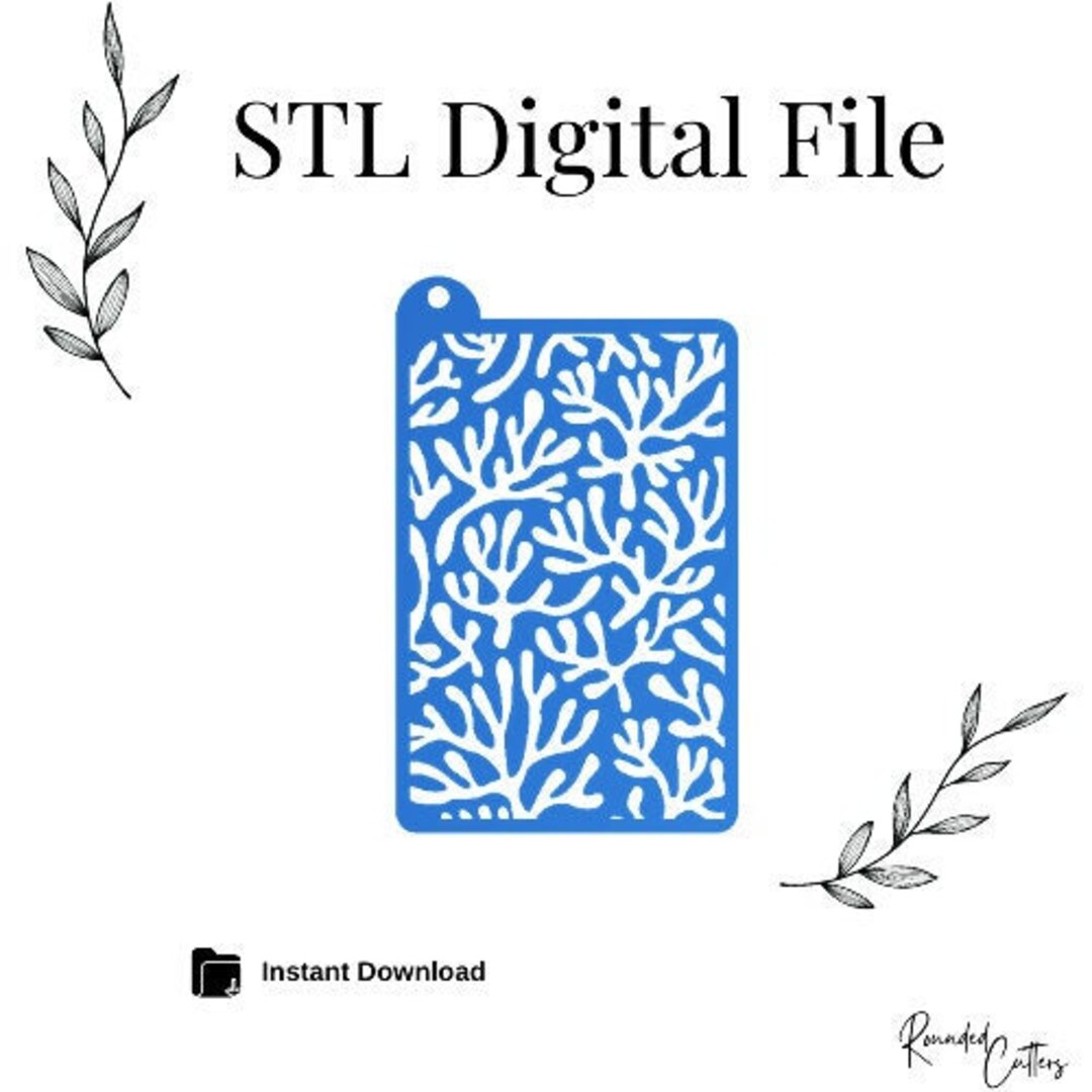 Stencils #82 for Polymer Clay, Digital STL File, Instant Download, STL ...