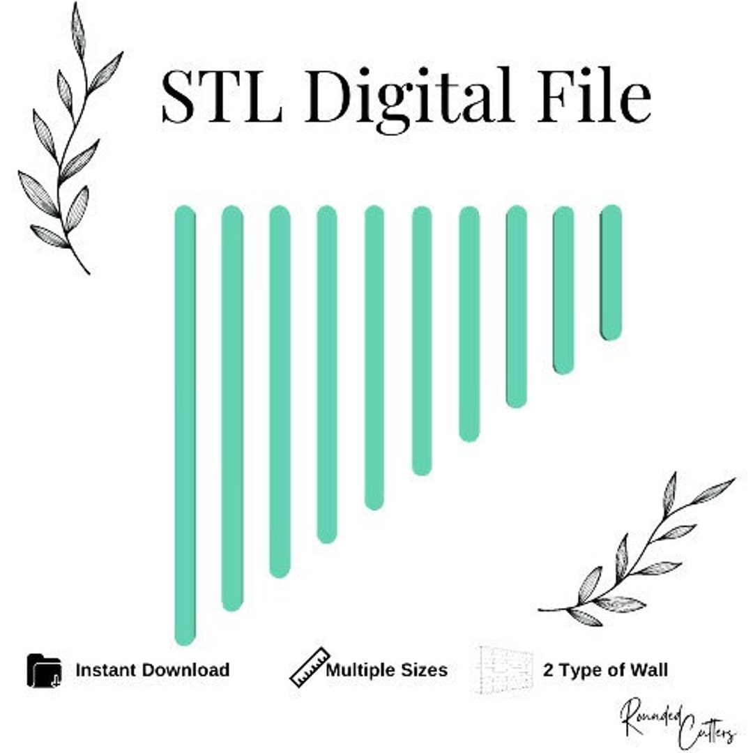 Thin Sticks Cutter, Digital STL File, 2 Cutter Versions, Instant ...