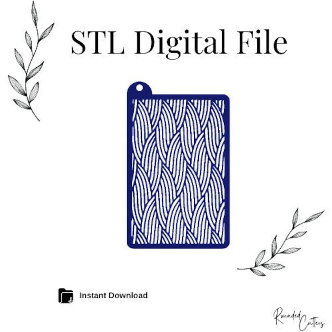 Stencils #58 for Polymer Clay, Digital STL File, Instant Download, STL ...