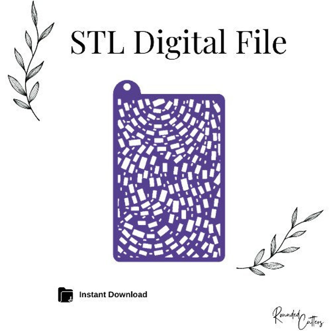 Stencils #59 for Polymer Clay, Digital STL File, Instant Download, STL ...