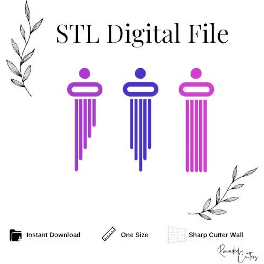 Dangle Shape Polymer Clay Cutter, Digital STL File, 3 Designs, Instant ...