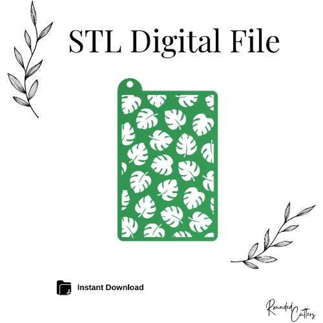 Stencils #91 for Polymer Clay, Digital STL File, Instant Download, STL ...