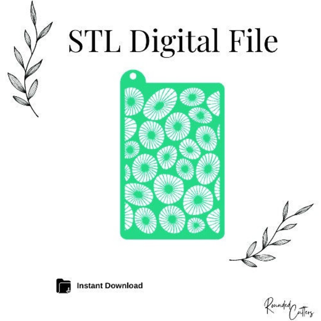 Stencils #75 for Polymer Clay, Digital STL File, Instant Download, STL ...