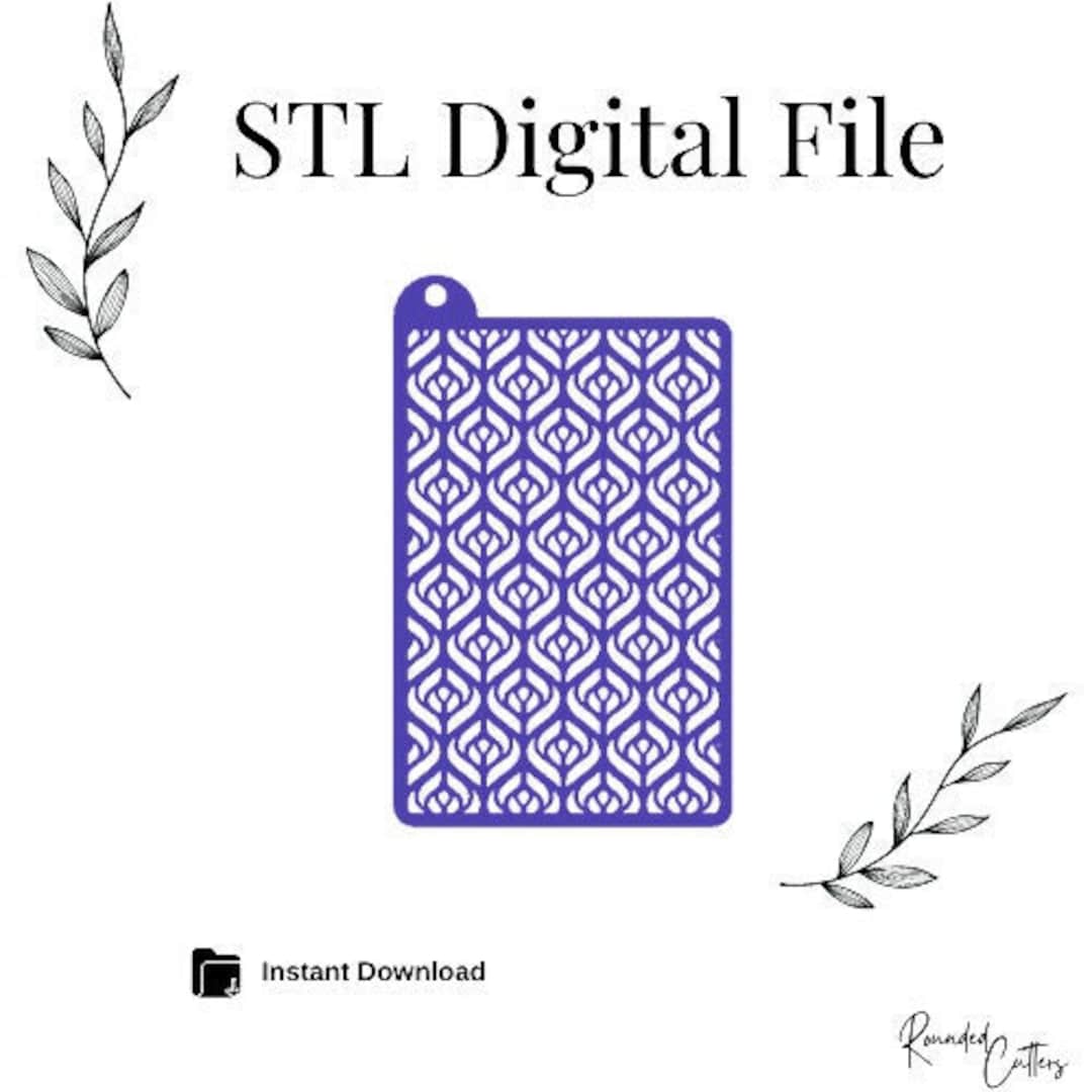 Stencils #63 for Polymer Clay, Digital STL File, Instant Download, STL ...