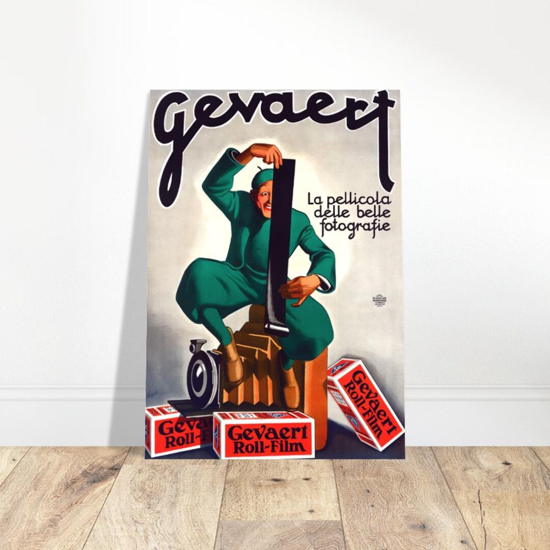 Gevaert 1931 Vintage Poster Mid-century Art Photography Wall Art Ads ...