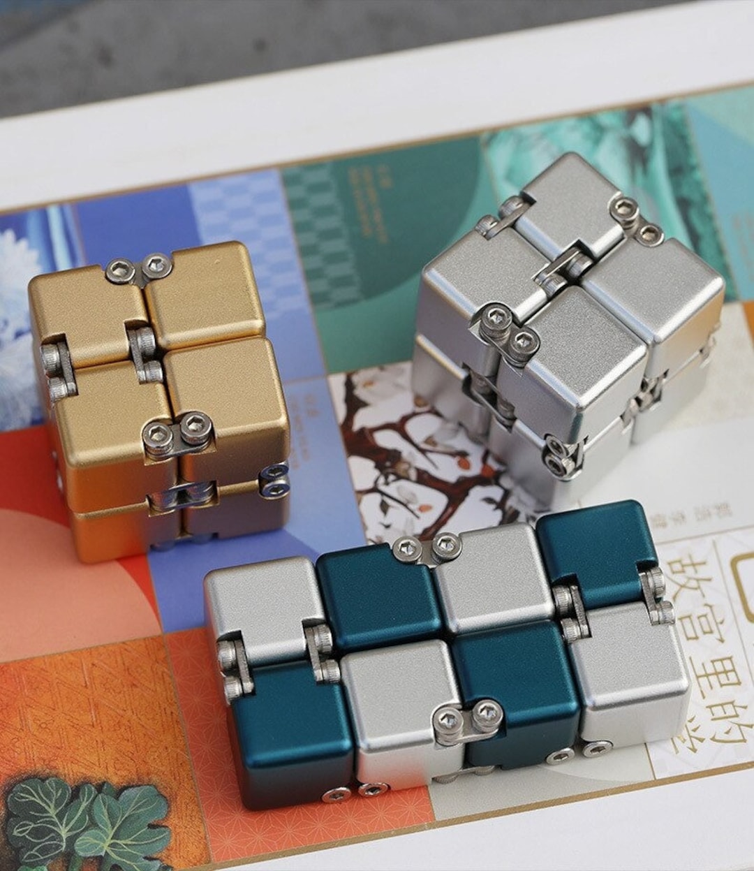 Infinity Cube Metal ADHD Fidget Toy for Adults Stim Toy 3D - Etsy