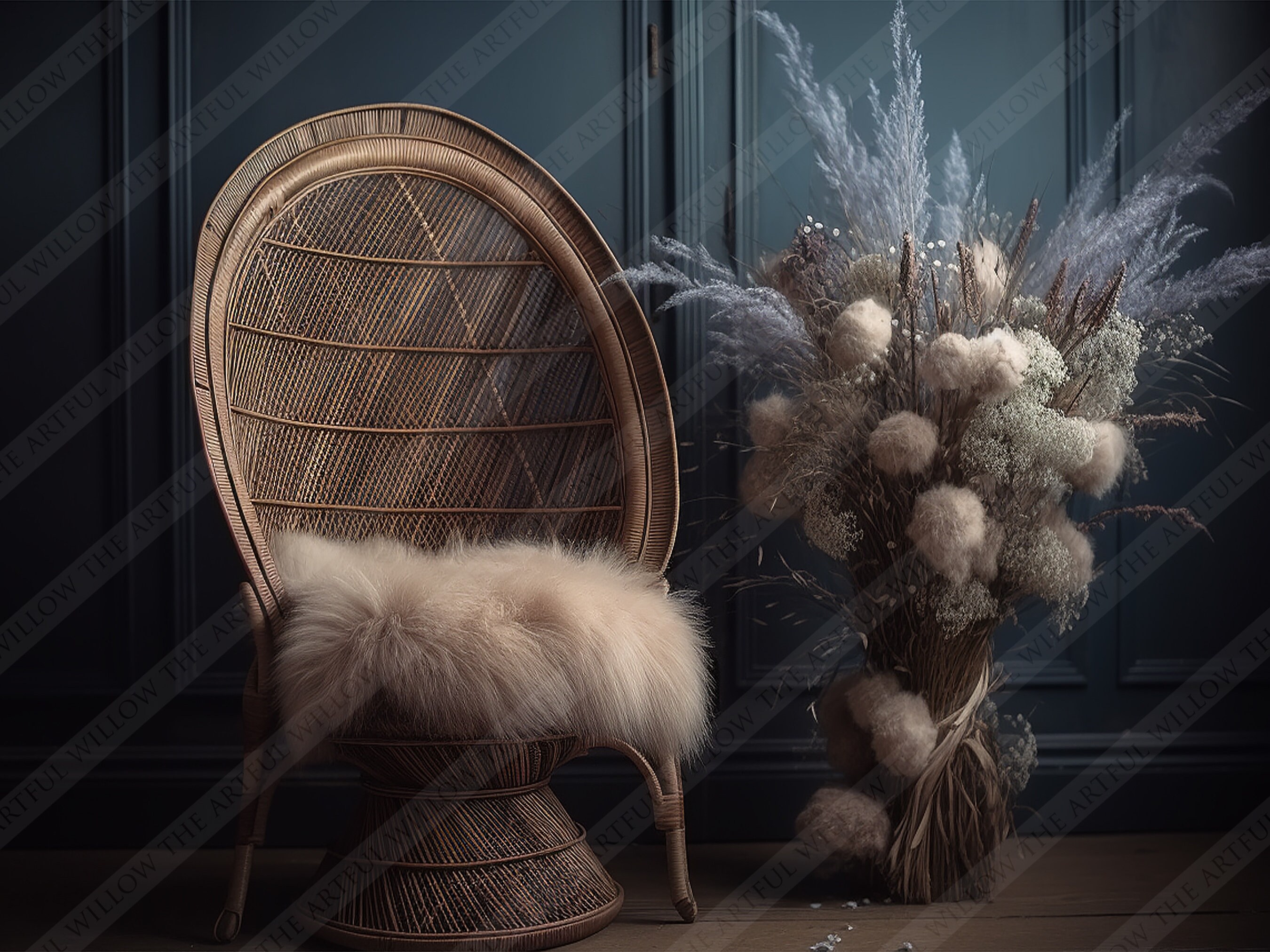 The 'chelsea' Digital Backdrop Collection (SET OF 5 Stunning Wicker ...