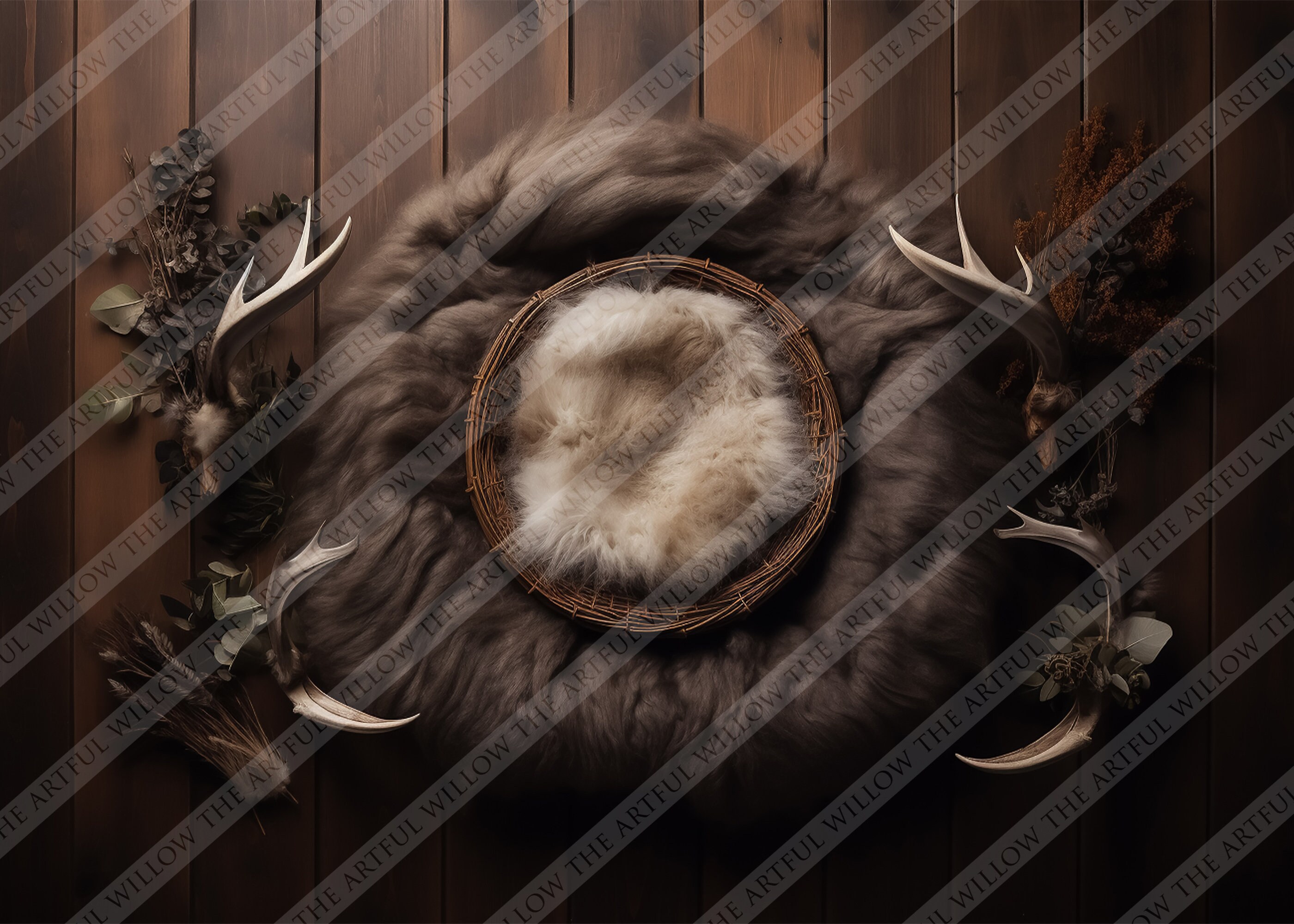 The 'lennox Part 2' Digital Backdrop Collection (SET OF 5 Rustic Bowl ...