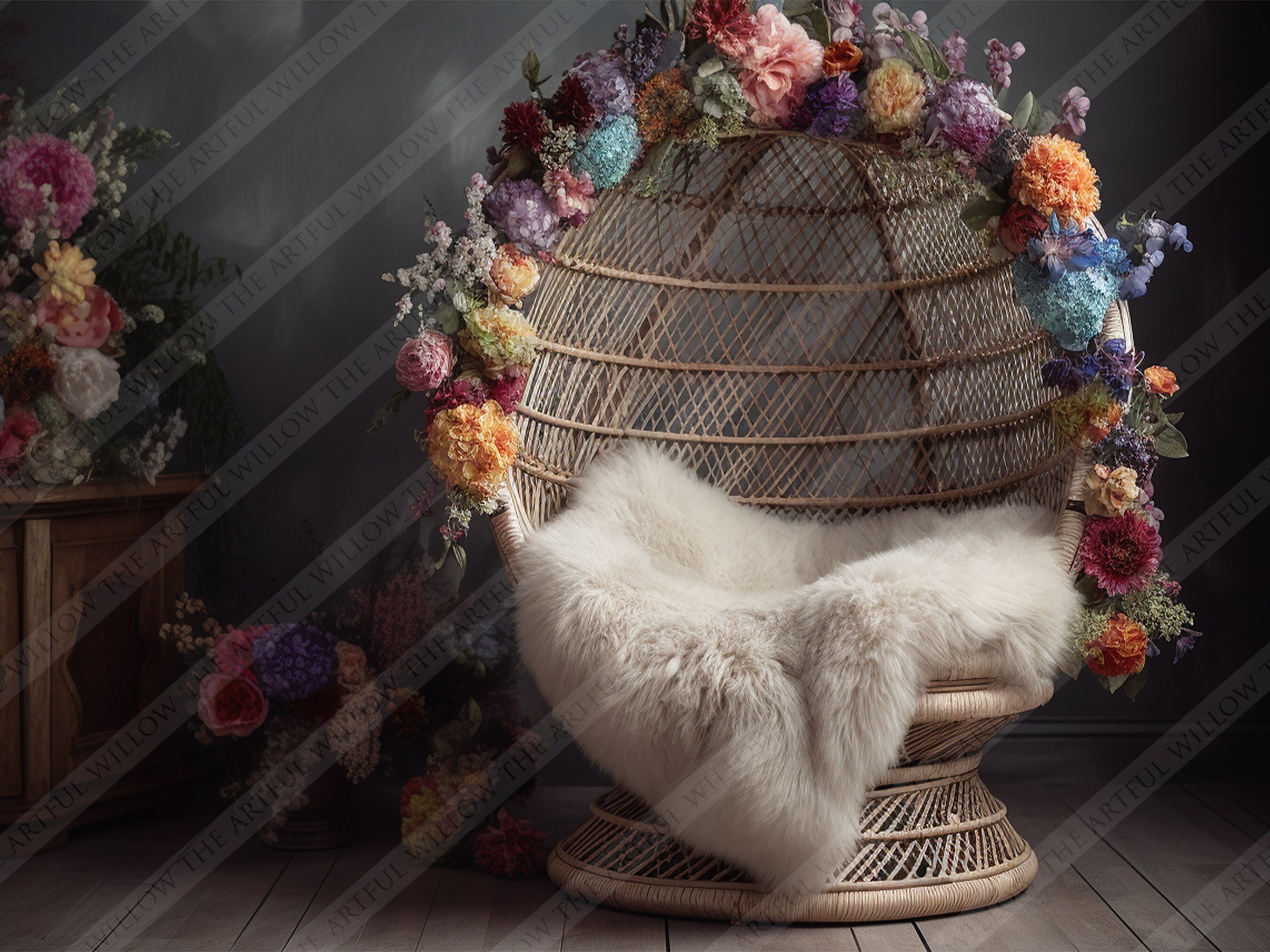 The 'laura' Digital Backdrop Collection (SET OF 5 Stunning Rainbow ...