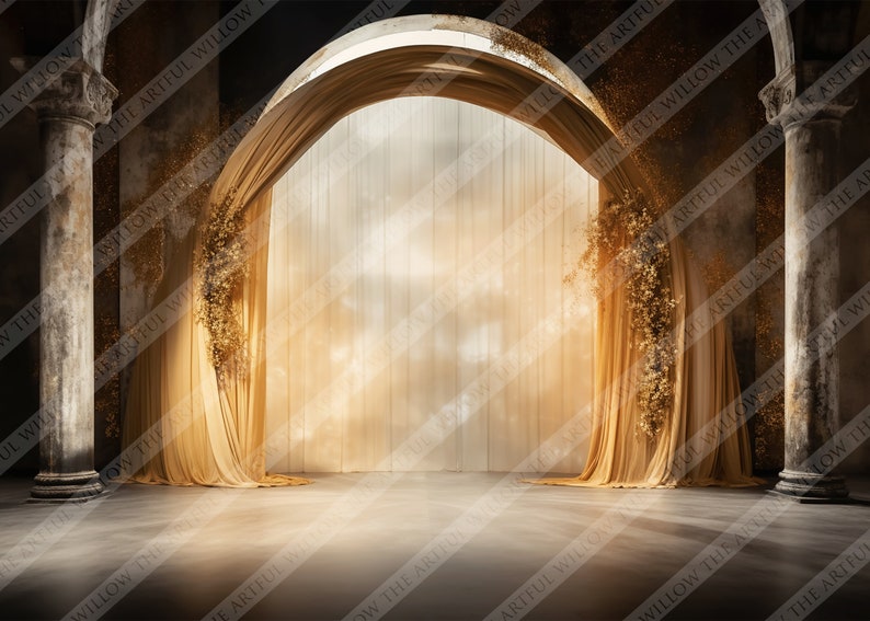 The 'precious' Digital Backdrop Collection SET OF 5 Stunning Gold ...