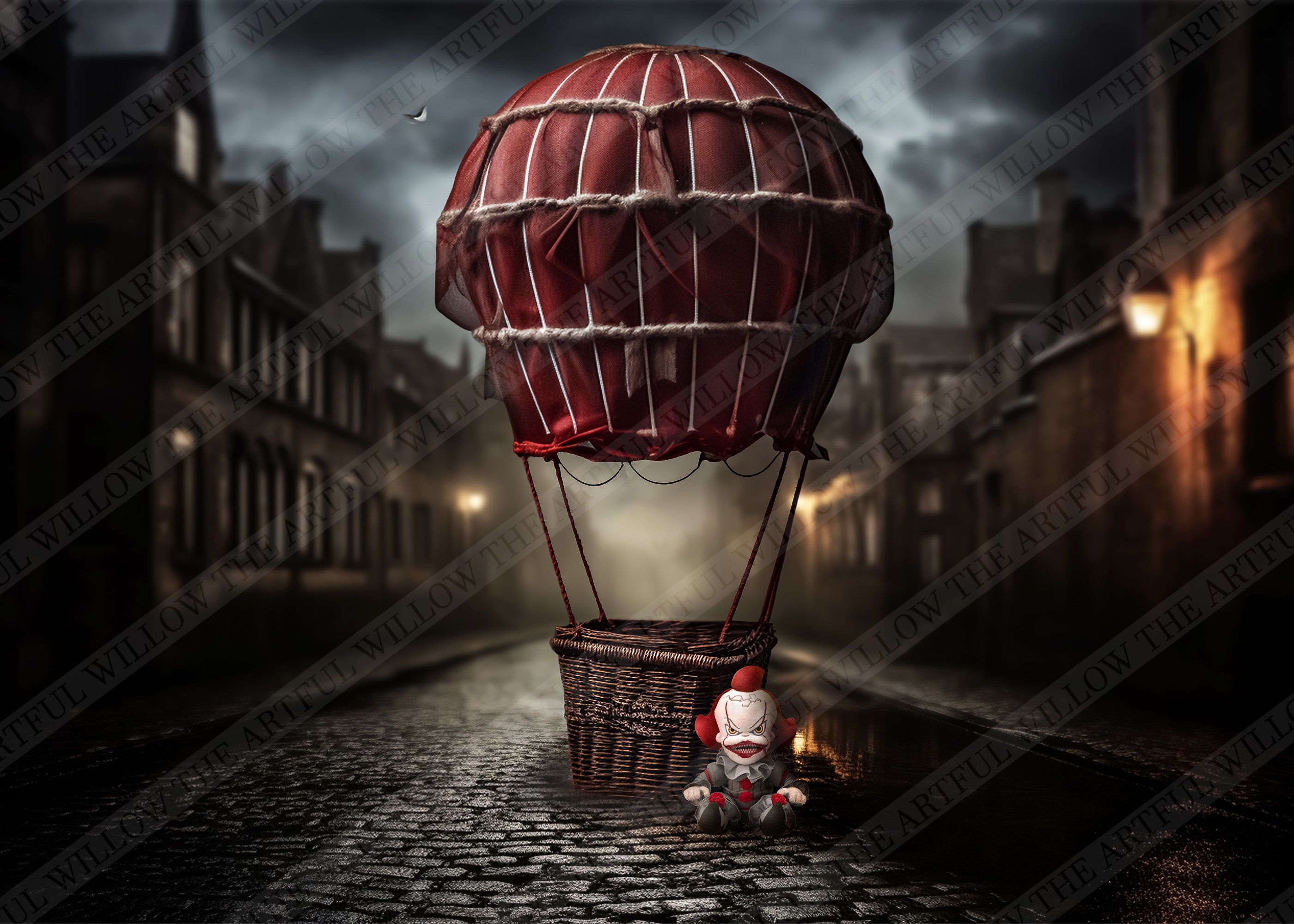 The 'penny' Digital Backdrop (a Stunning Halloween Backdrop for Newborn ...