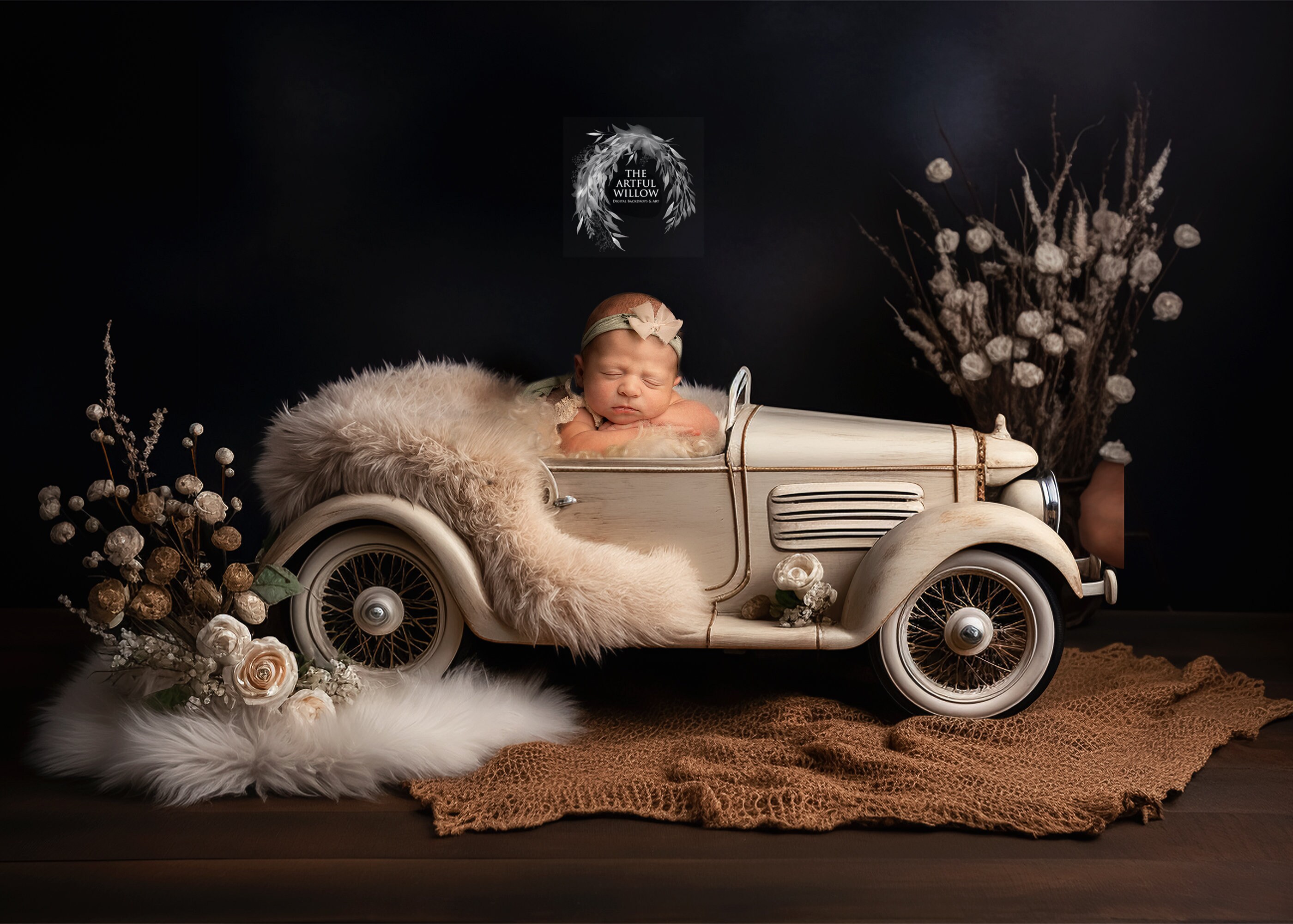 The 'kendra' Digital Backdrop Collection (SET OF 5 Wooden Boho and ...