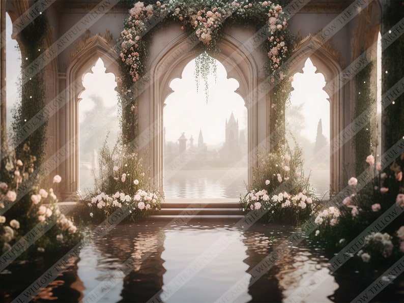 The 'alisha Part 2' Digital Backdrop Collection (SET OF 5 Stunning Arch ...