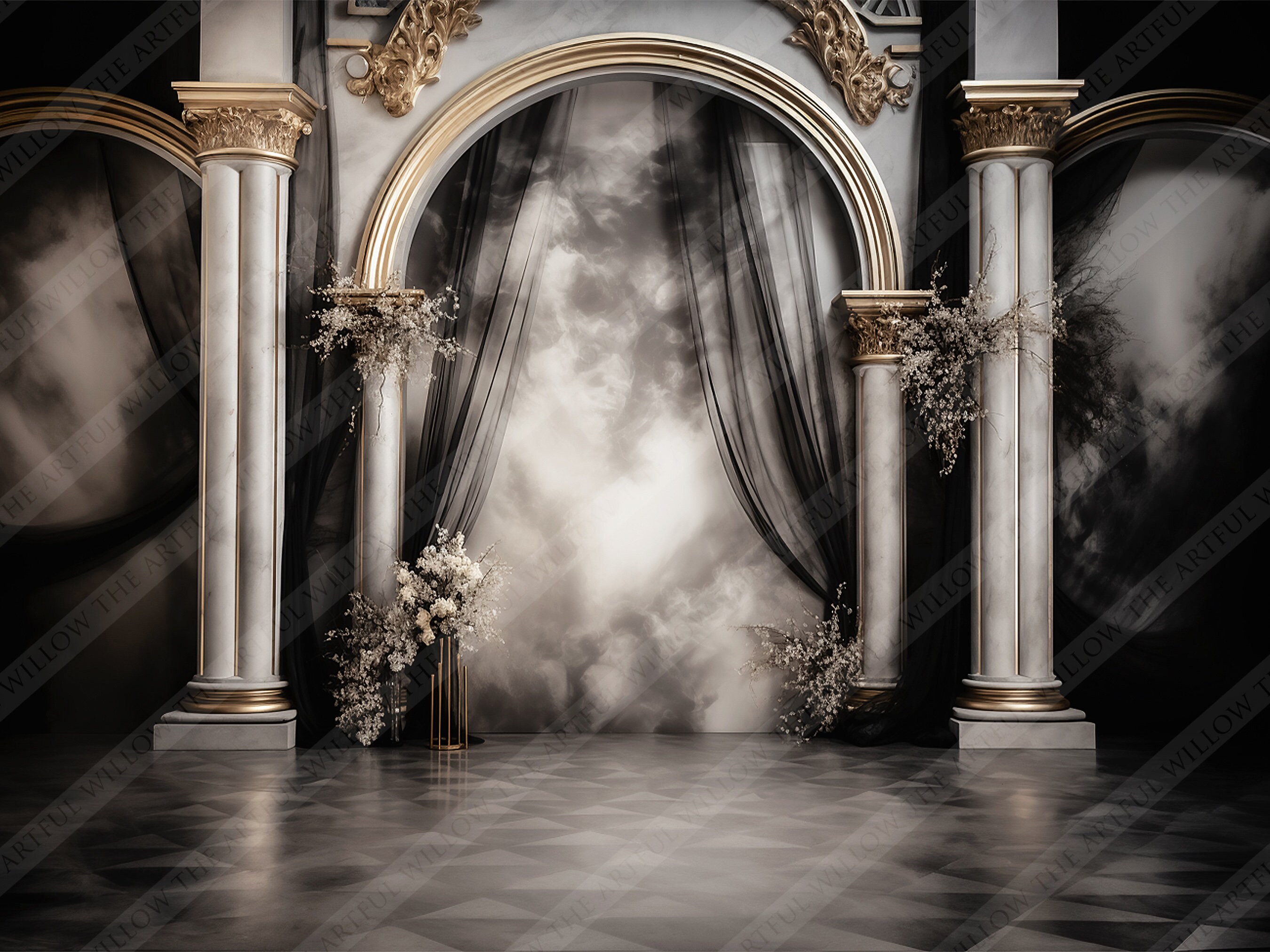 The 'milly' Digital Backdrop Collection SET OF 5 - Etsy