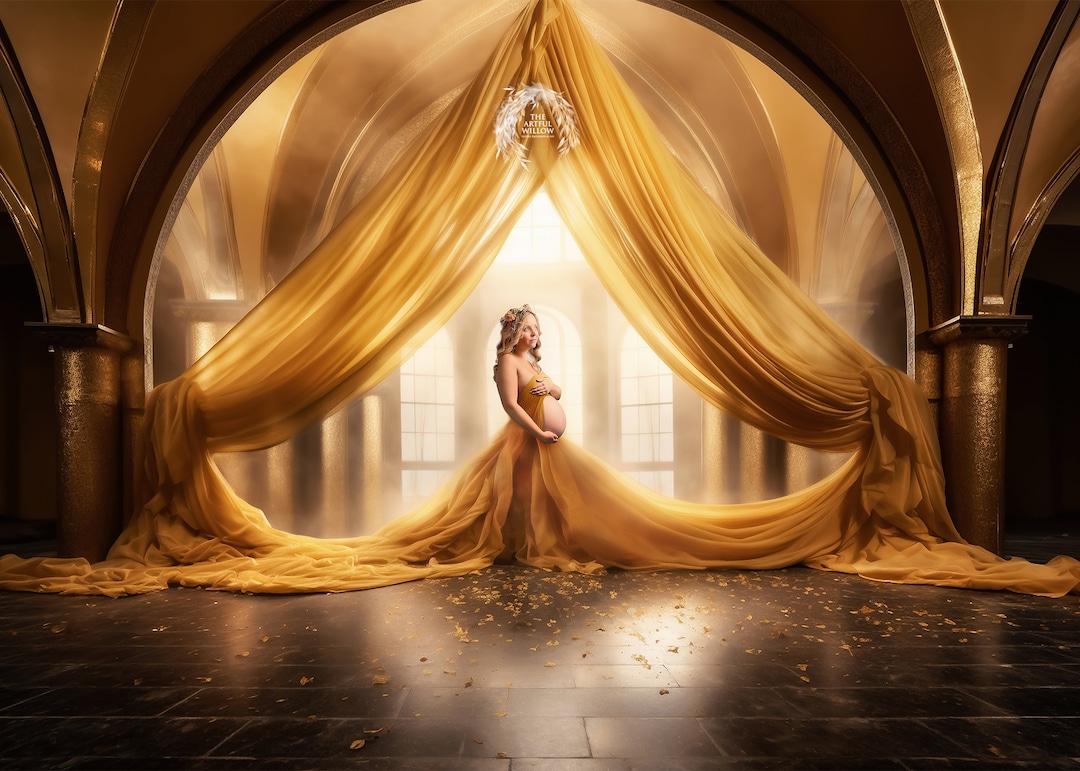 The 'joanna' Digital Backdrop Collection (SET OF 5 Gold and Yellow ...