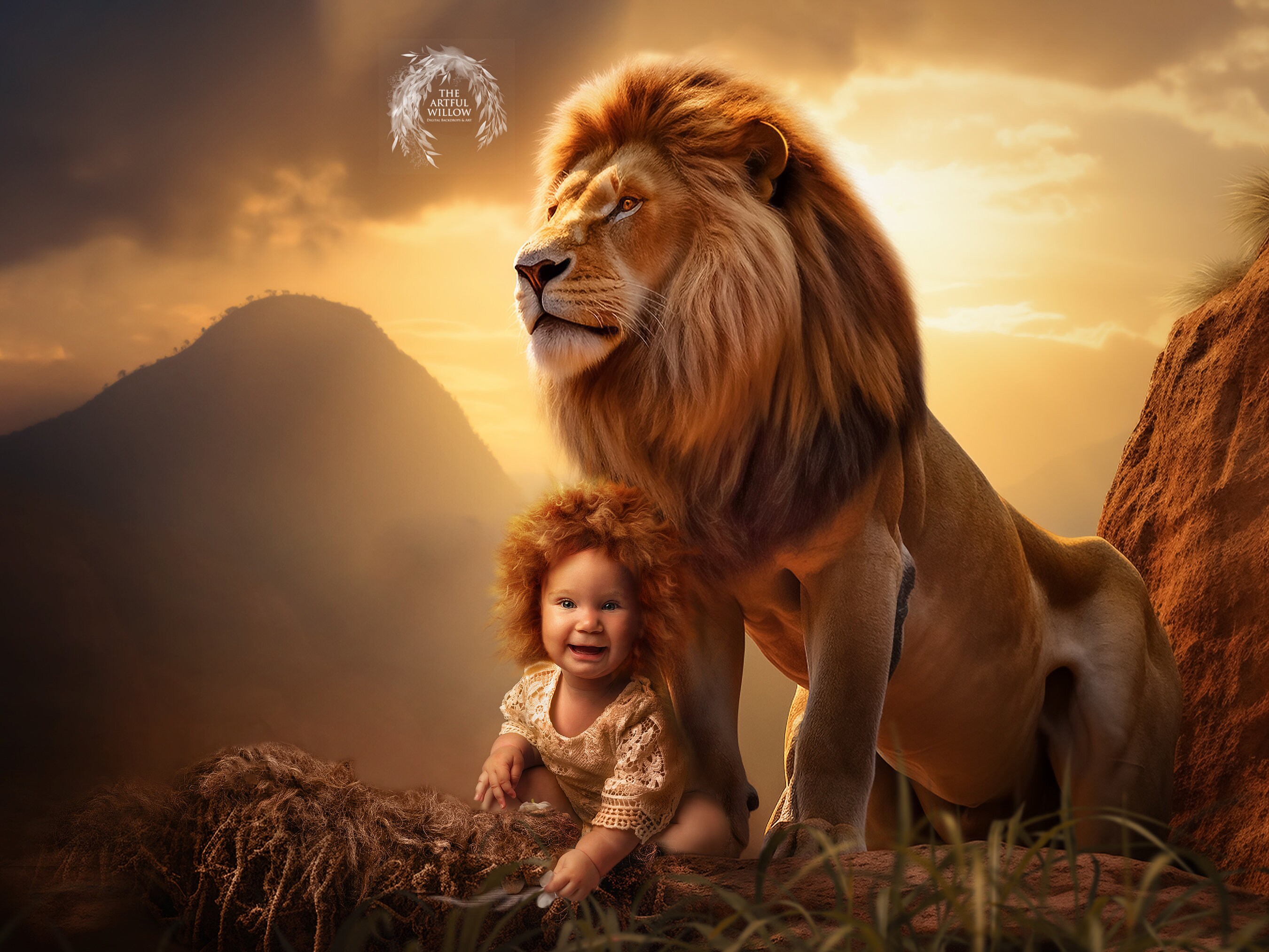 The 'simba' Digital Backdrop Collection SET OF 5 - Etsy