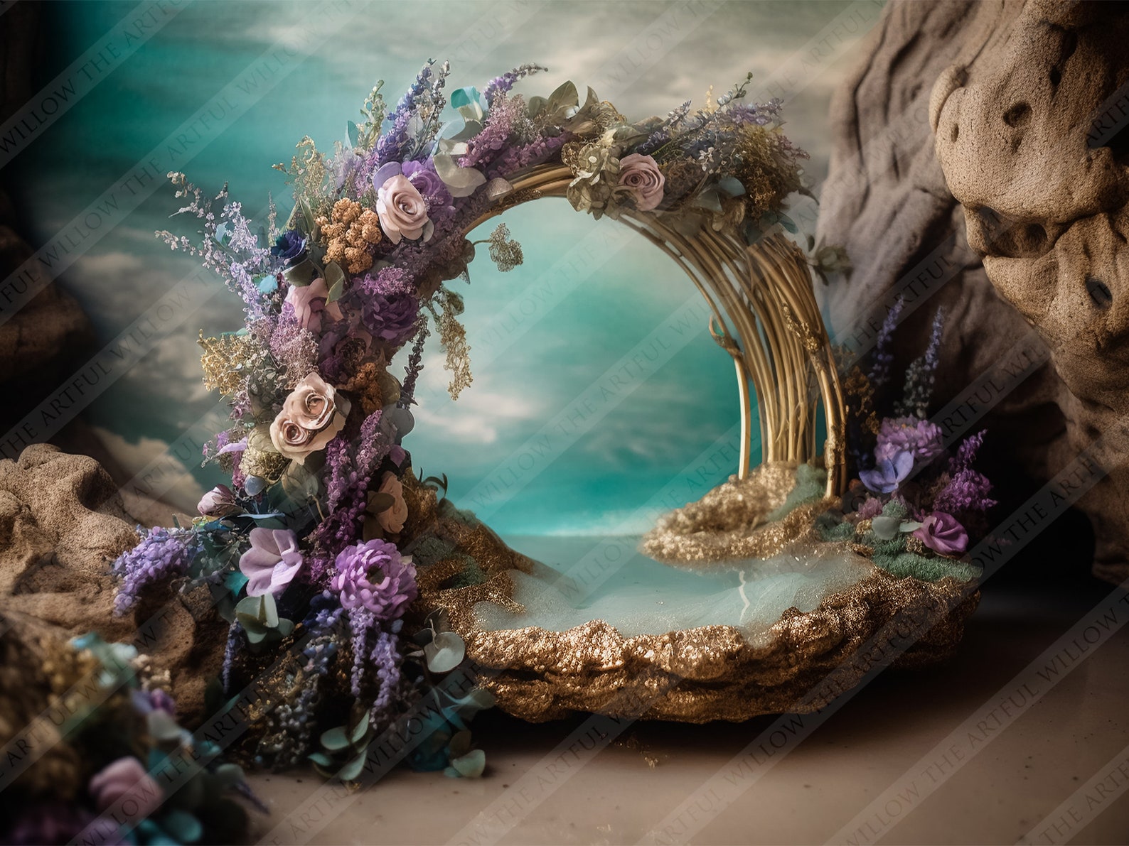 The 'ariel' Digital Backdrop and Tail Overlay BUNDLE - Etsy