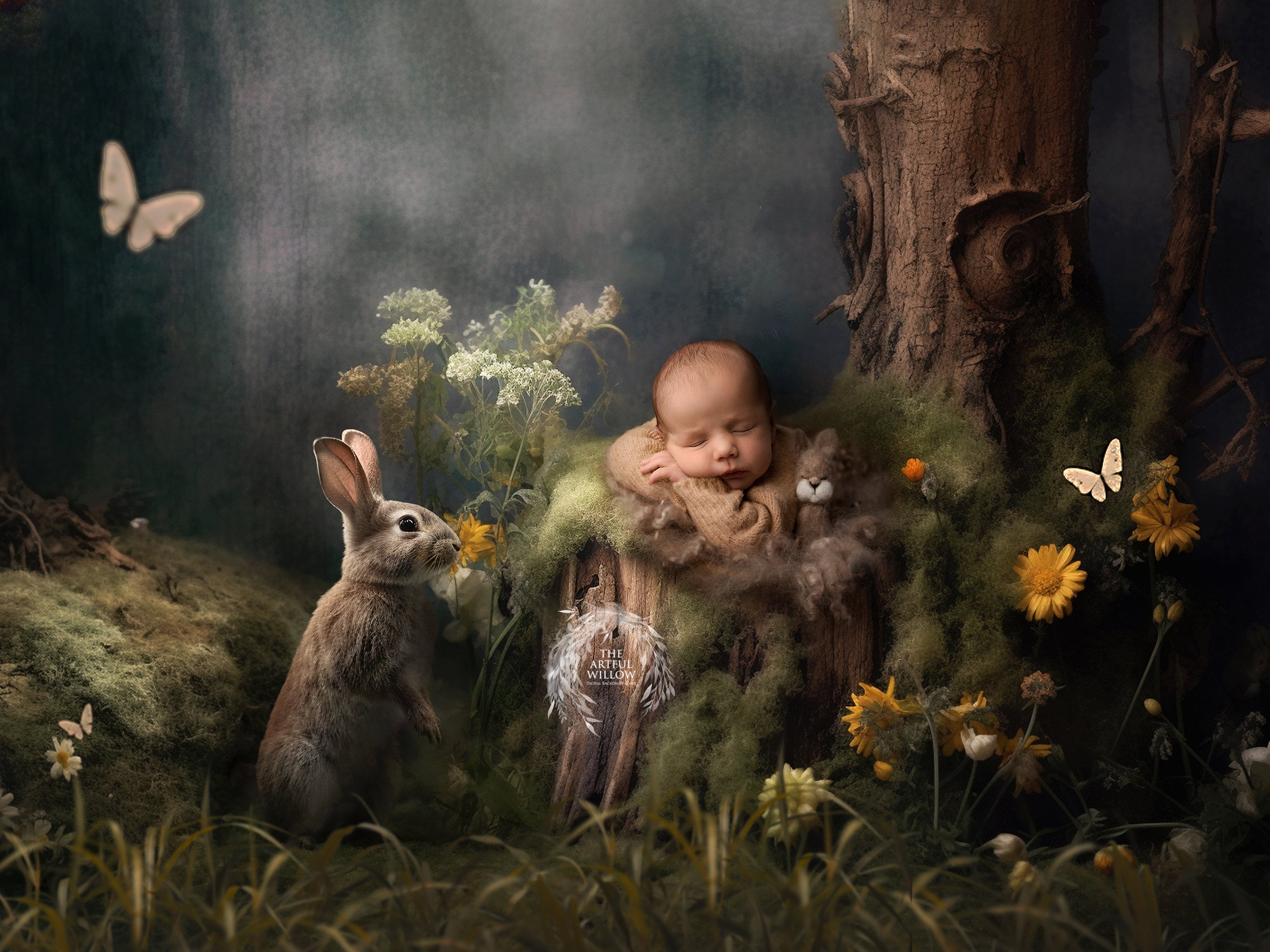 The 'bambi' Digital Backdrop Collection SET OF 5 - Etsy