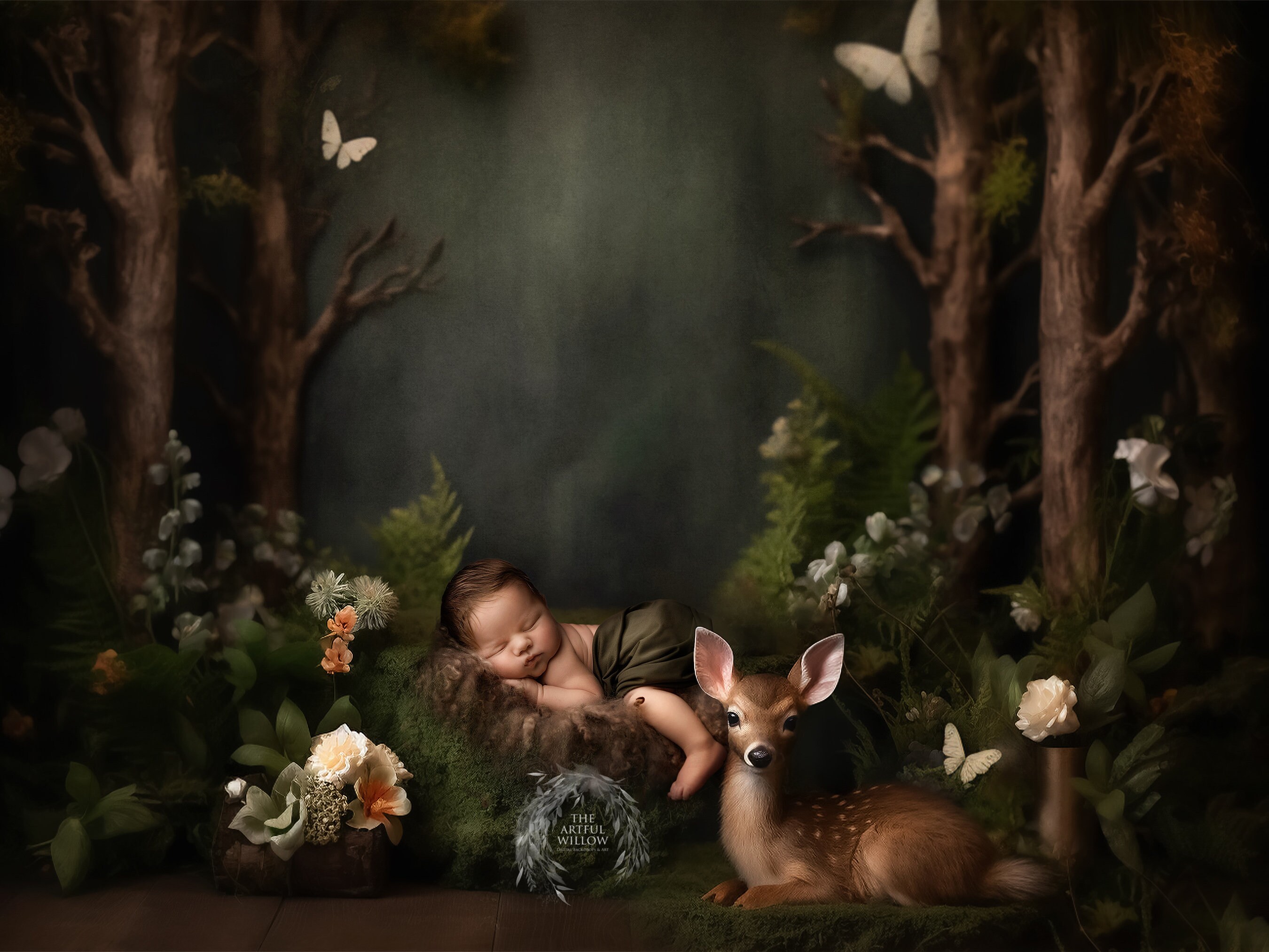 The 'bambi' Digital Backdrop Collection SET OF 5 Stunning Bambi ...