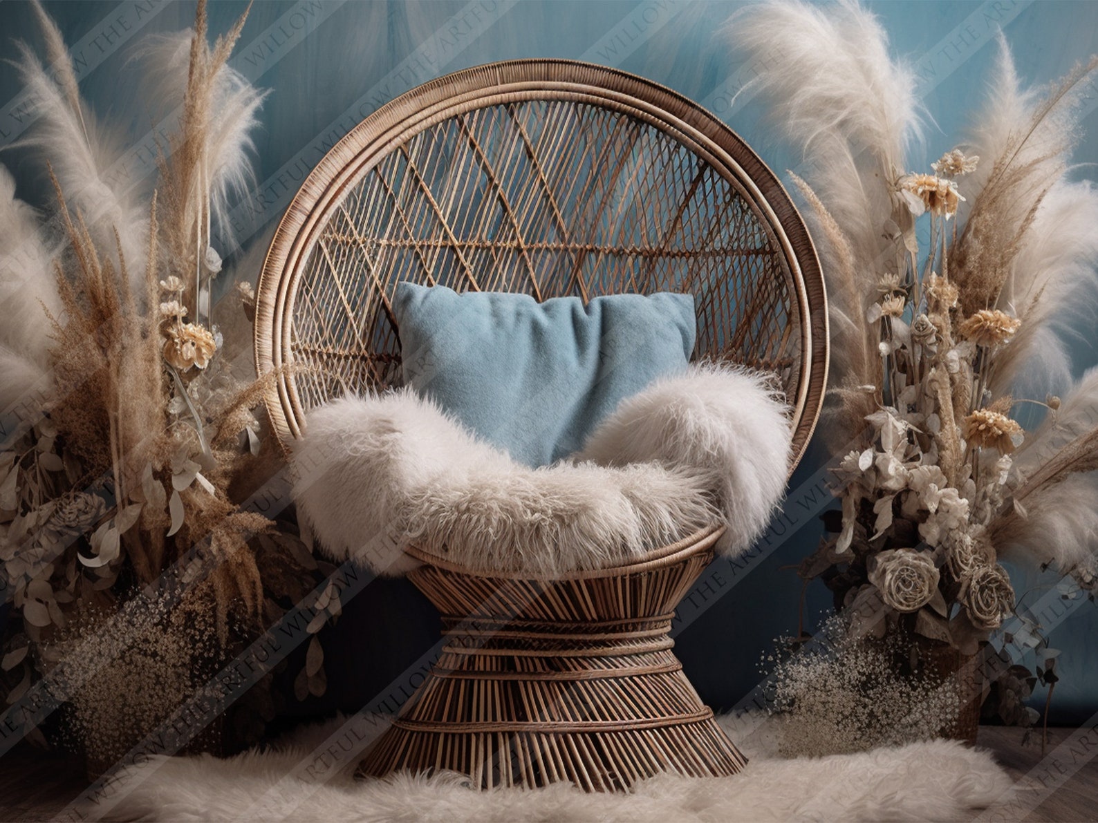 The 'chelsea' Digital Backdrop Collection (SET OF 5 Stunning Wicker ...