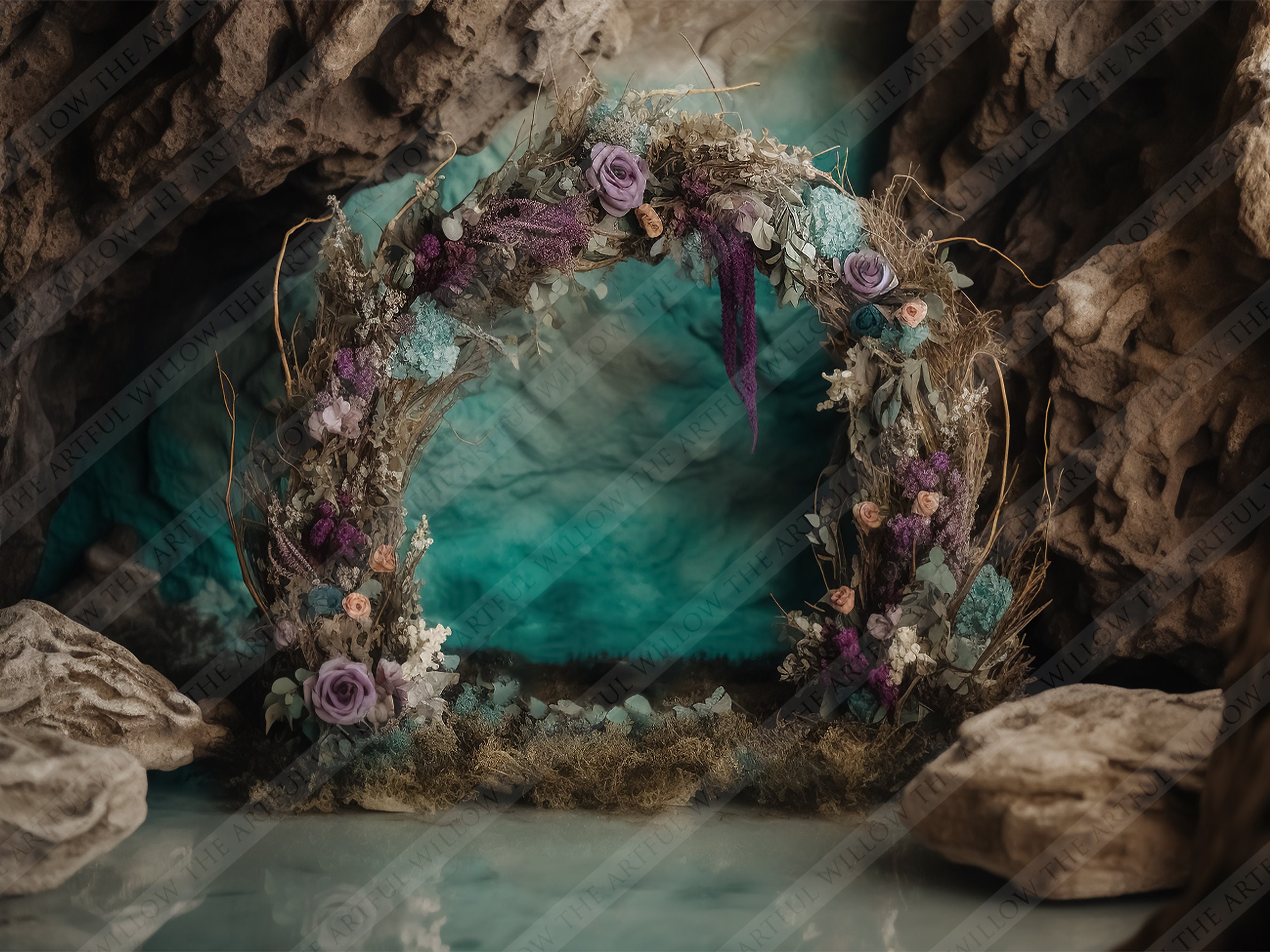 The 'ariel' Digital Backdrop and Tail Overlay BUNDLE - Etsy