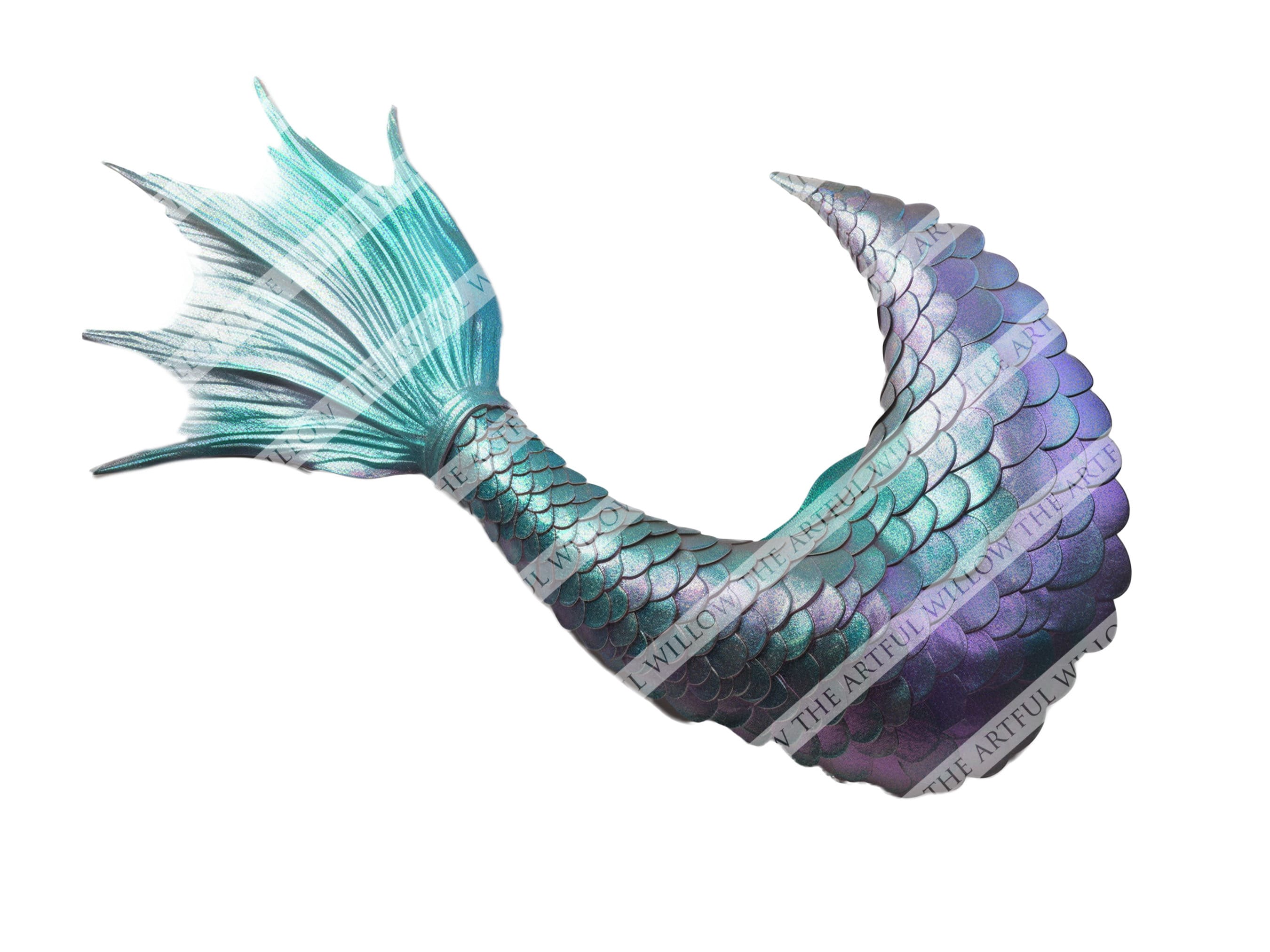 The 'ariel' Mermaid Tail Overlay Collection SET OF 6 Stunning Mermaid ...