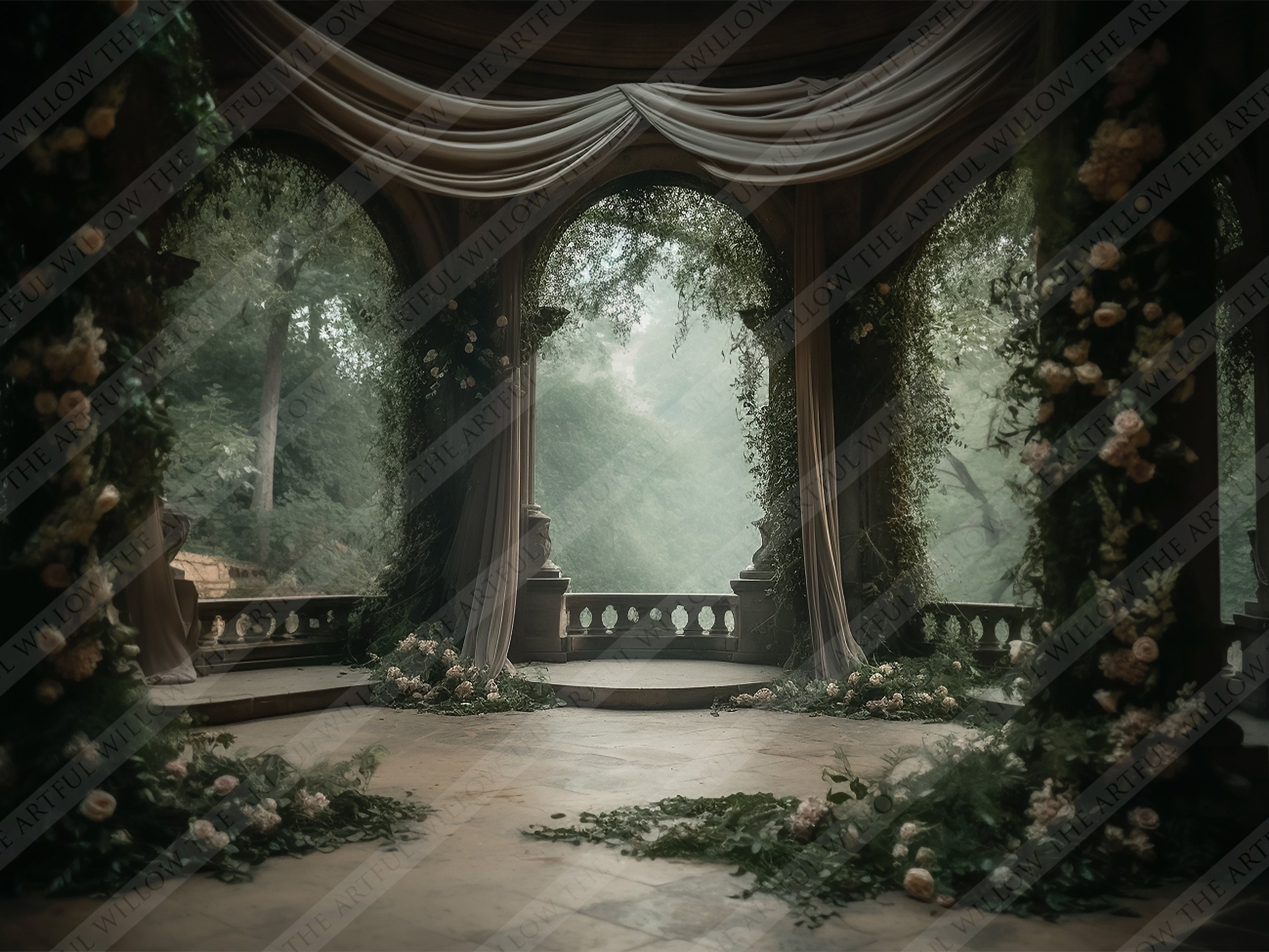 The 'clarice' Digital Backdrop Collection SET OF 5 - Etsy