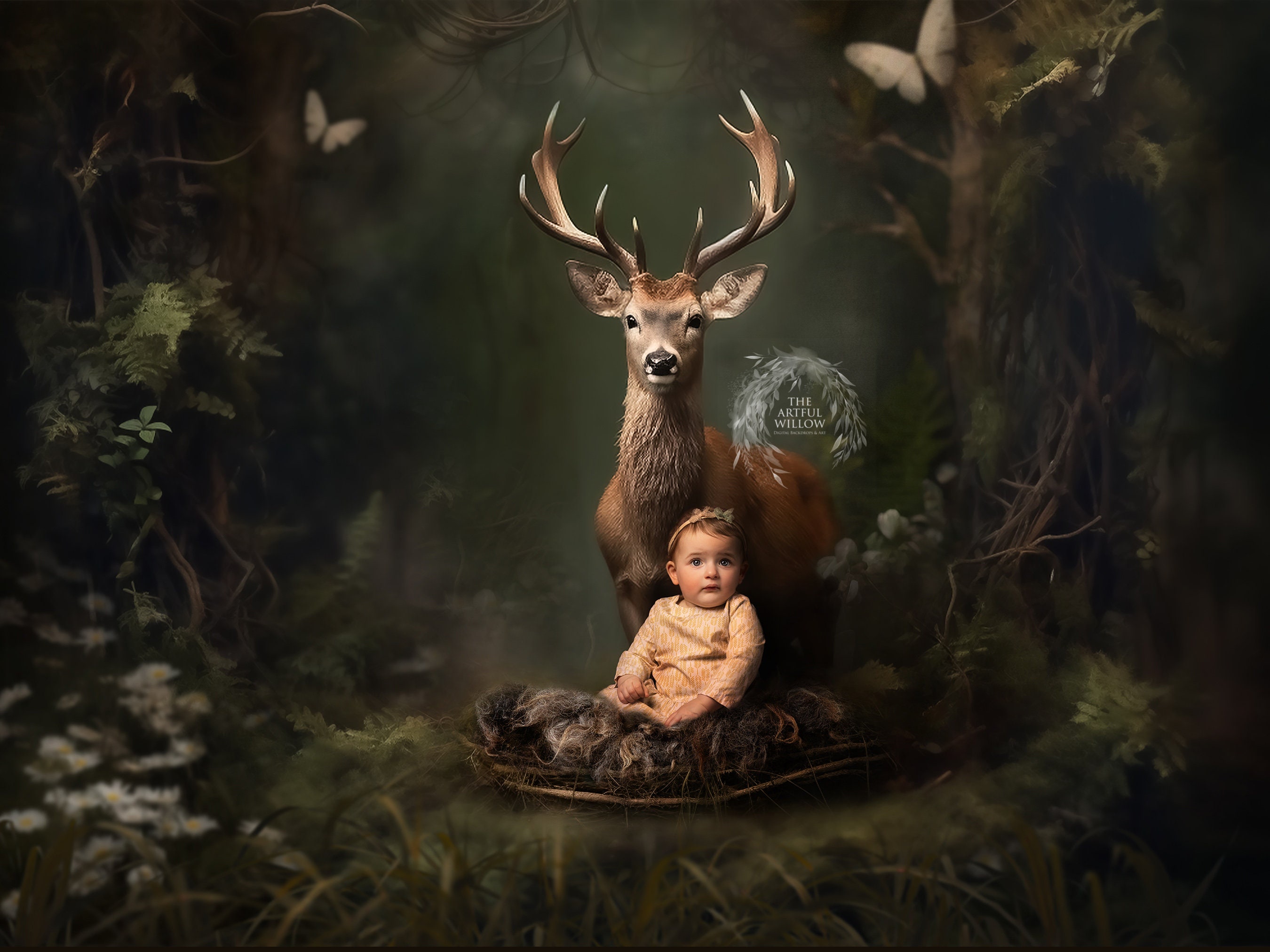 The 'bambi' Digital Backdrop Collection SET OF 5 - Etsy