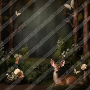 The 'bambi' Digital Backdrop Collection (SET OF 5 Stunning Bambi ...