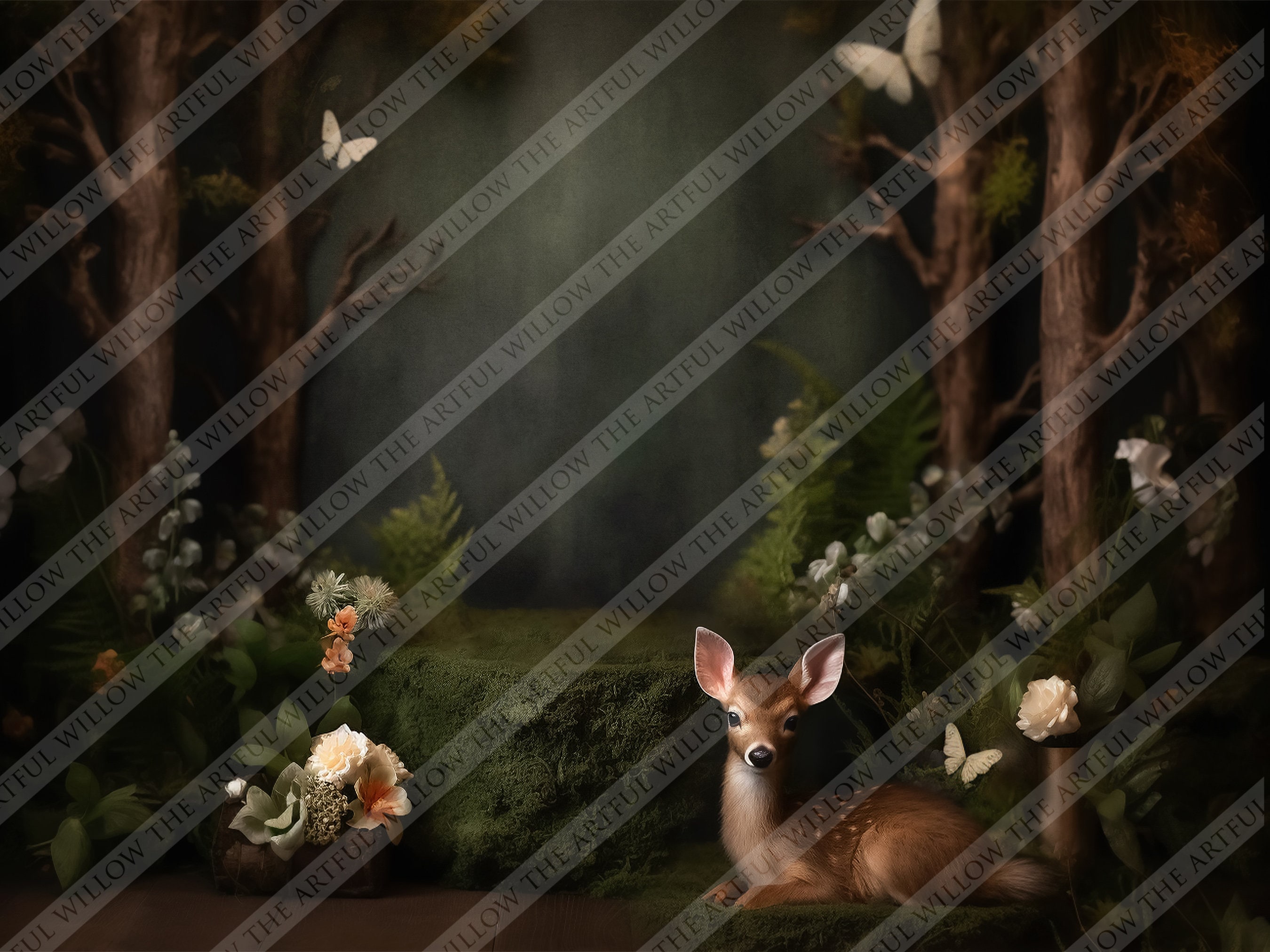 The 'bambi' Digital Backdrop Collection SET OF 5 Stunning Bambi ...