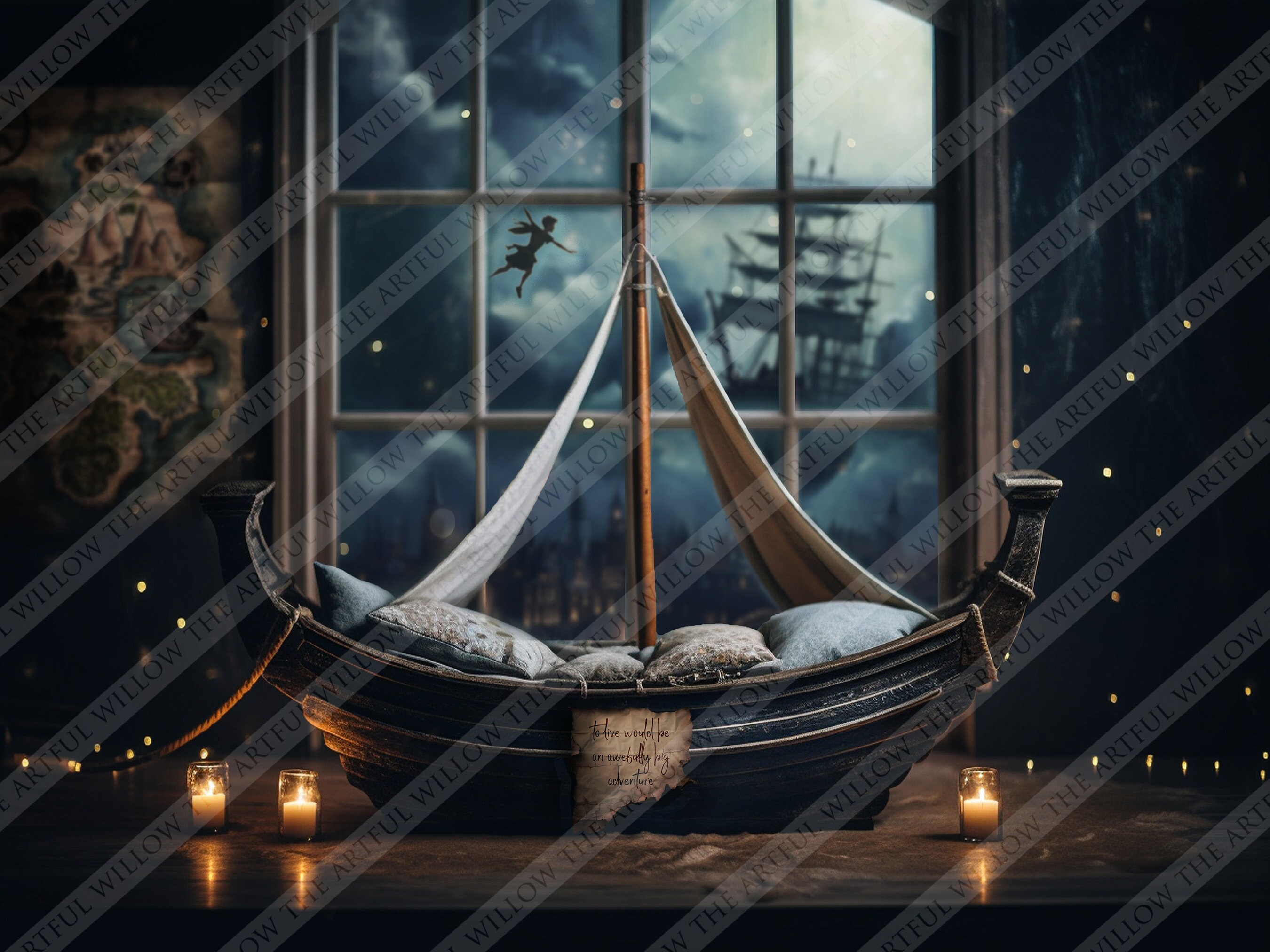 The 'peter' Digital Backdrop Collection (SET OF 5 Stunning Peter Pan ...