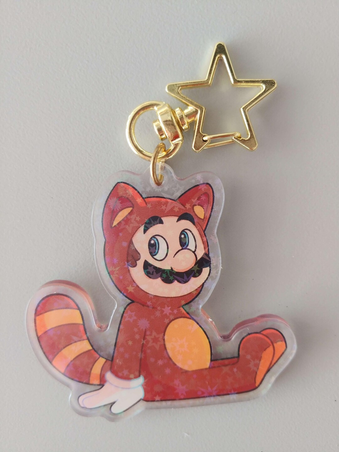 2.5" Tanooki Mario Acrylic Keychain - Etsy