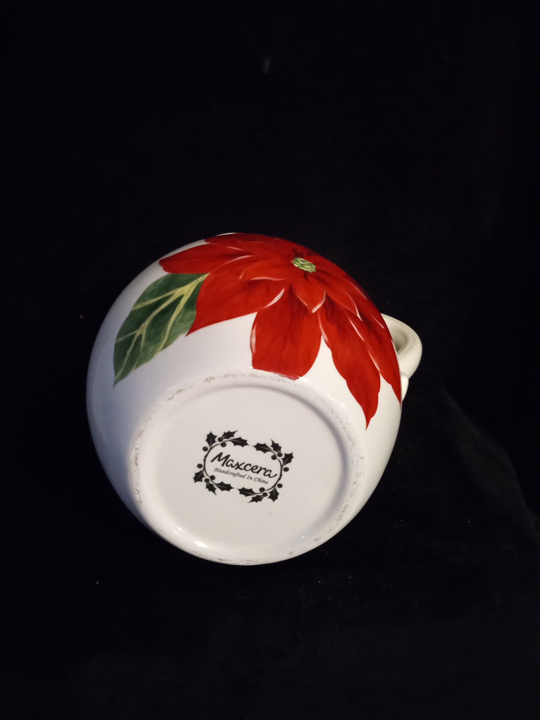 Maxcera Corp Noel 8.5 X 8 Pitcher Poinsettia Like New - Etsy