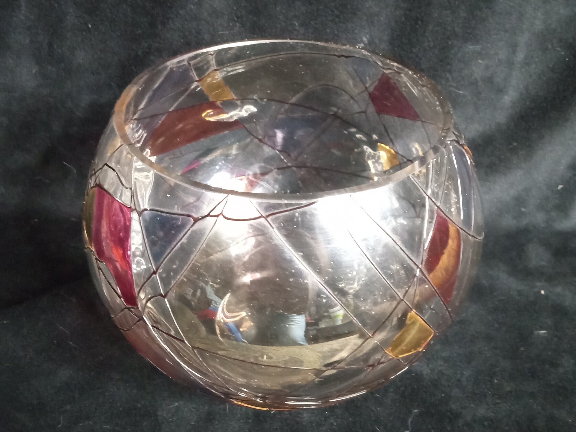 4 Partylite Stained Glass Calypso Mosaic Votive Candle Holder Bowl - Etsy