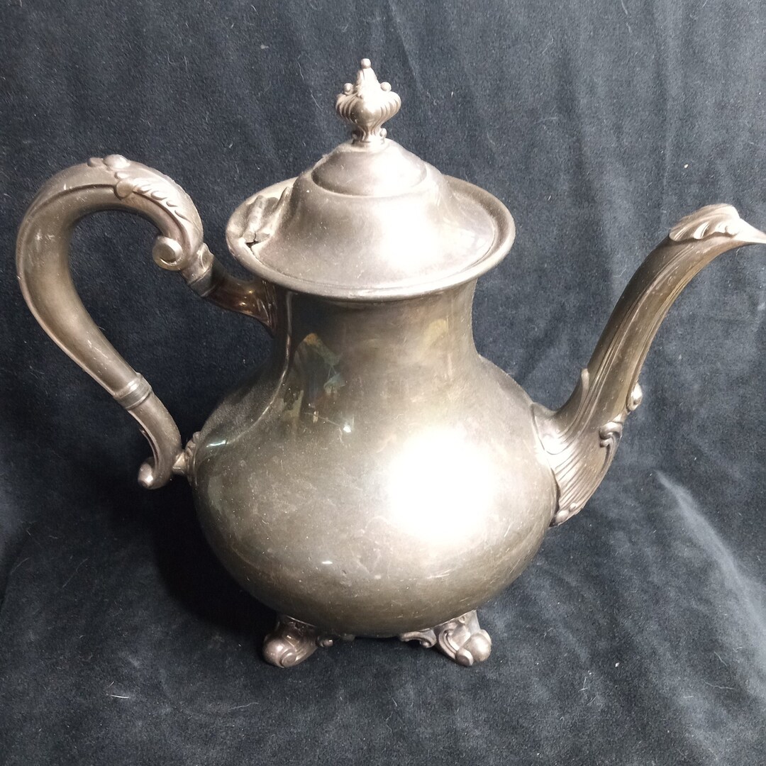 Vintage Signed "reed & Barton 5600 Regent" Silver Plate Coffee Tea Pot ...