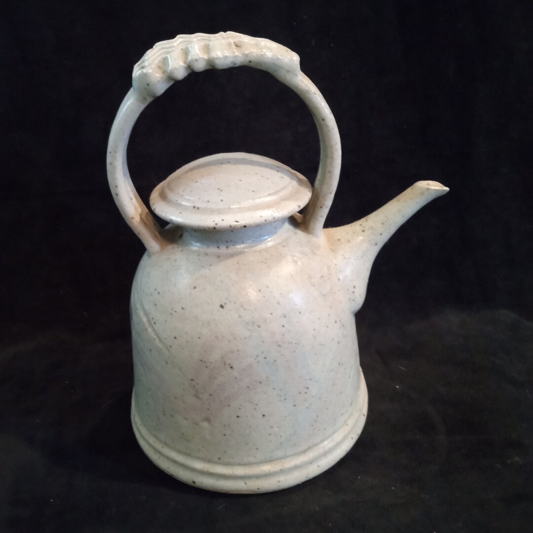 Vintage Hand Made and Signed Stoneware Kettle / Tea Pot - Etsy