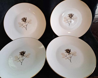 Set 5 Rosenthal SHADOW ROSE Salad Plates - Etsy
