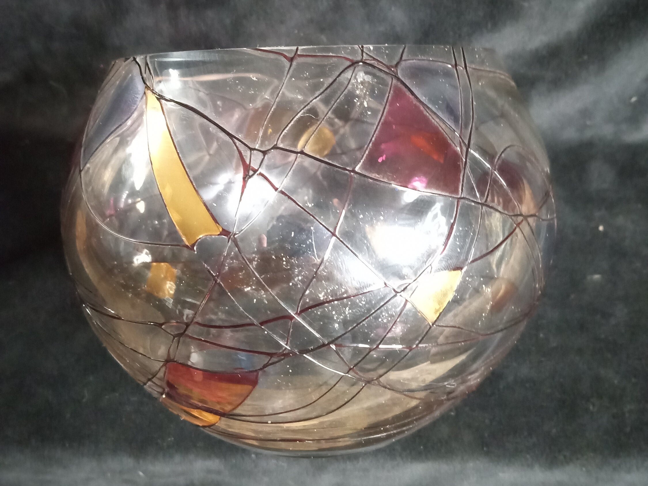 4 Partylite Stained Glass Calypso Mosaic Votive Candle - Etsy