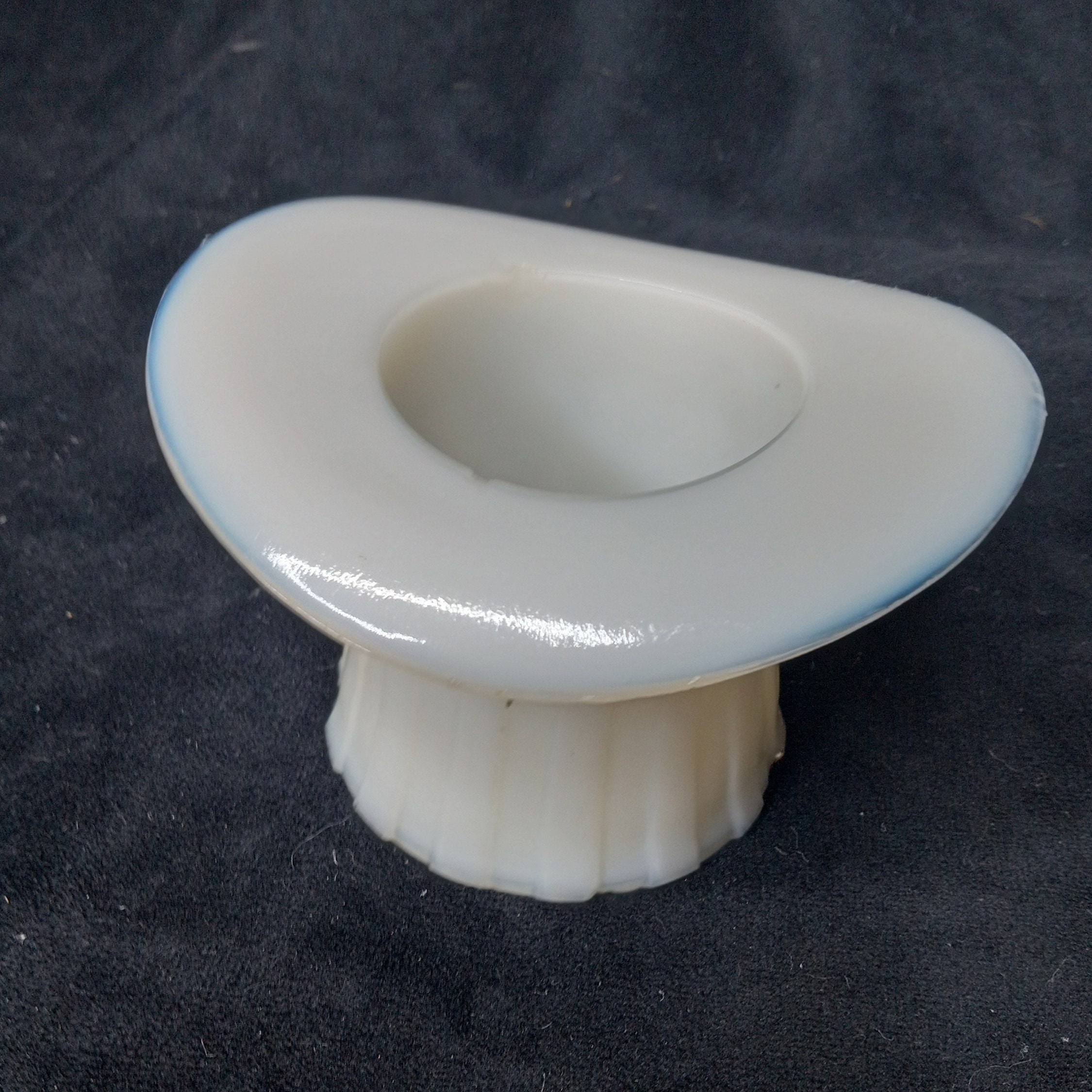 Vintage Uncle Sam Stars Stripes Top Hat Milk Glass RARE TOOTHPICK ...