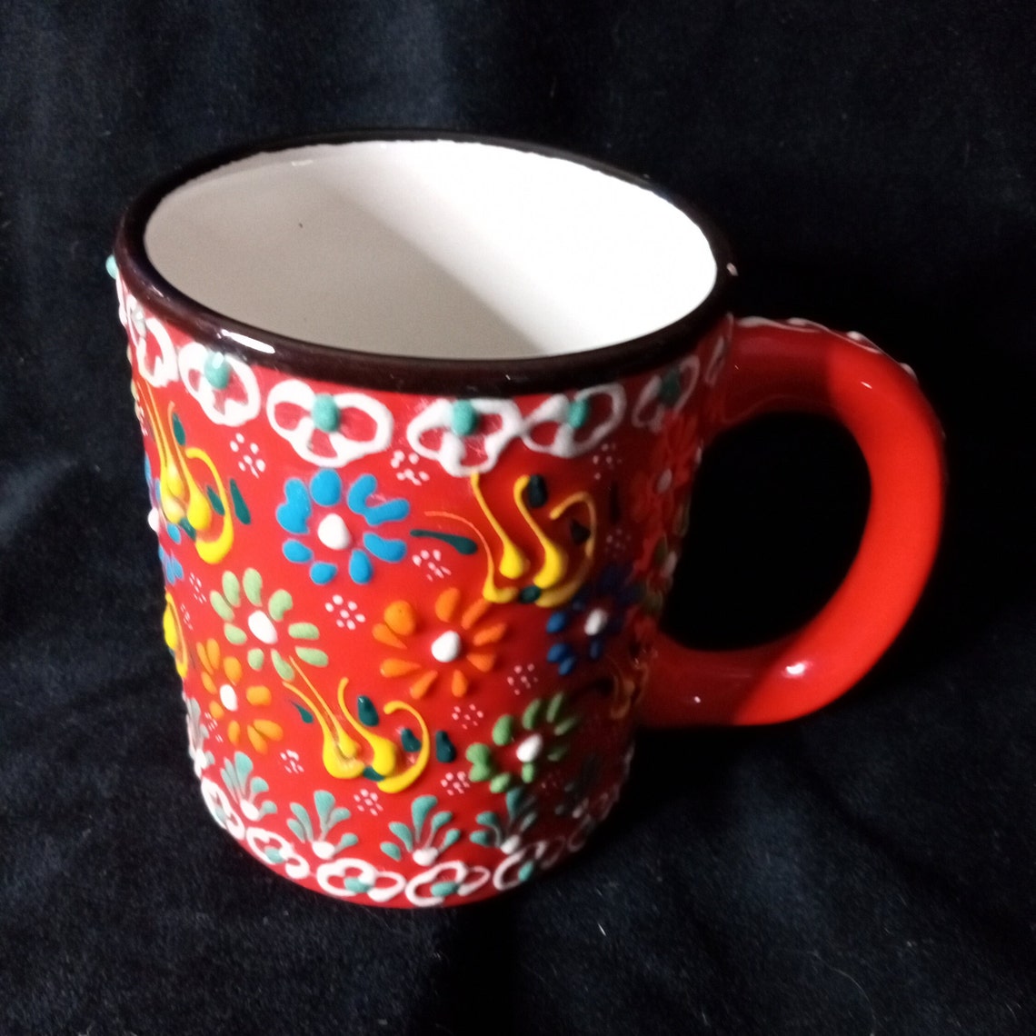 Mythical Arts Signed Turkish Hand Painted Mug. Boho, Hand Painted Abstract - Etsy