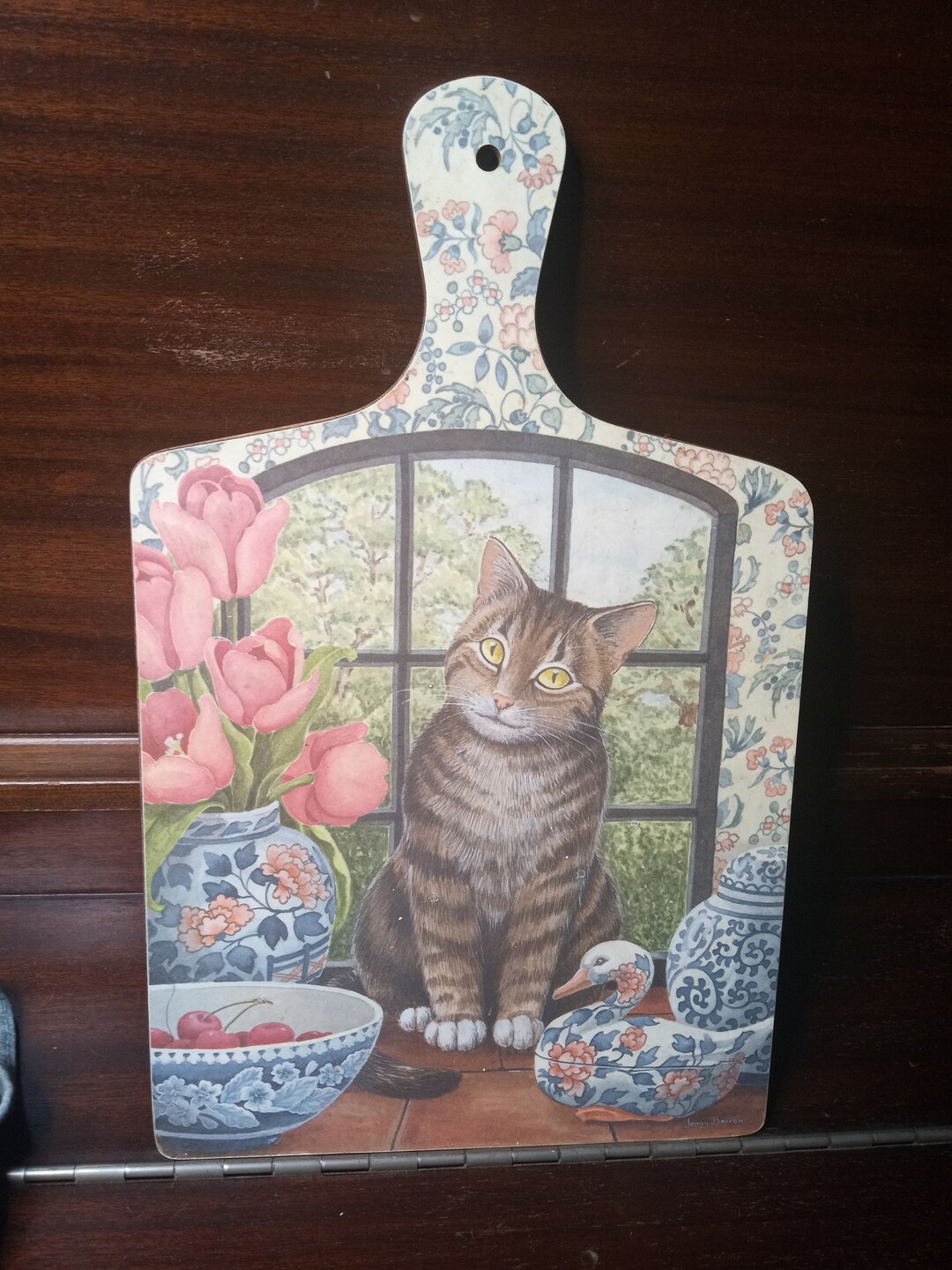 Cat Kitten Wood Cutting Board Wilscombe Melamine, Made in England ...