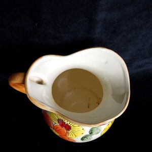 Vintage Made in Japan Handpainted Poppy Pitcher Orange & Yellow 6" - Etsy