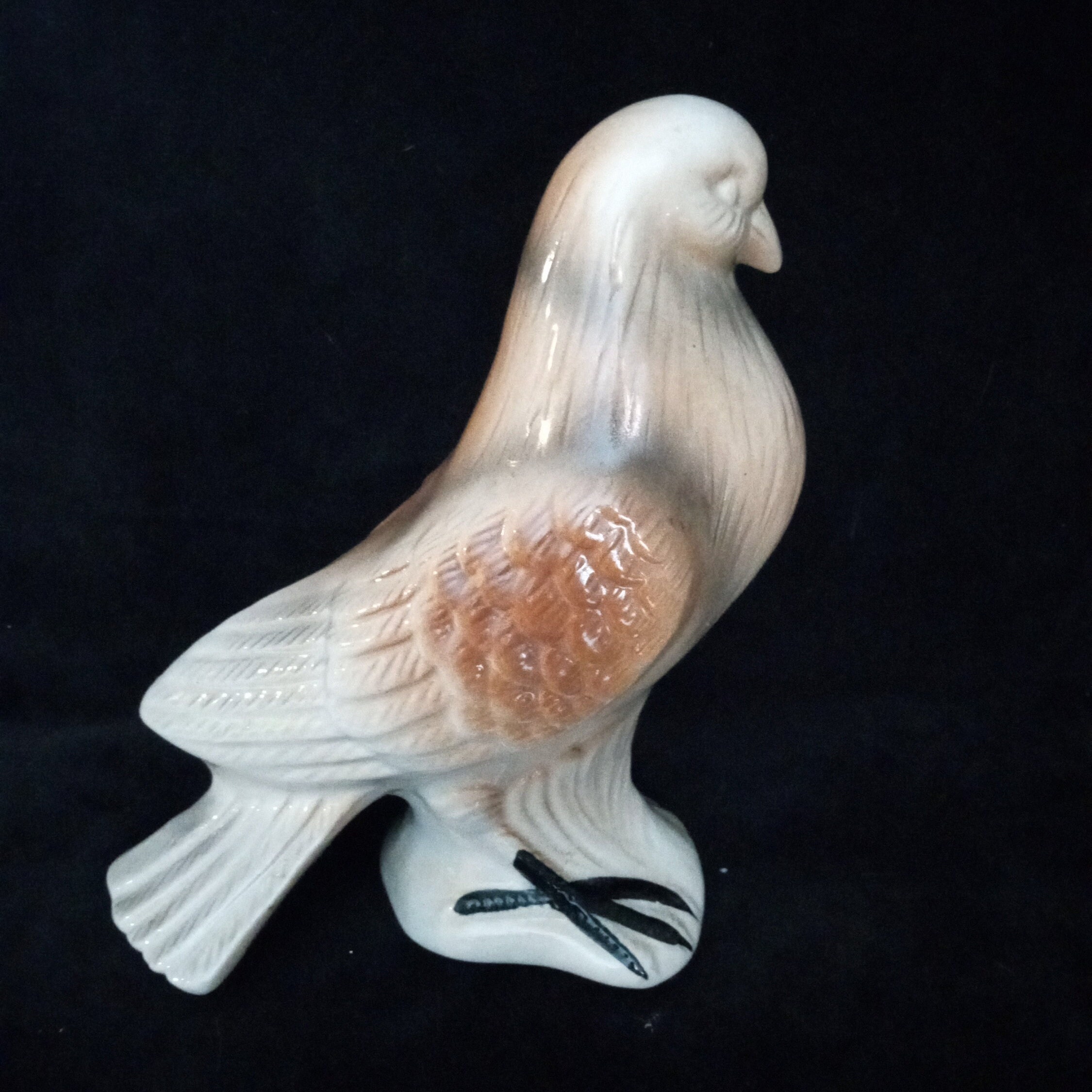 Vintage Pigeon Bird Lusterware Style Ceramic Glazed Figurine 6.5 - Etsy